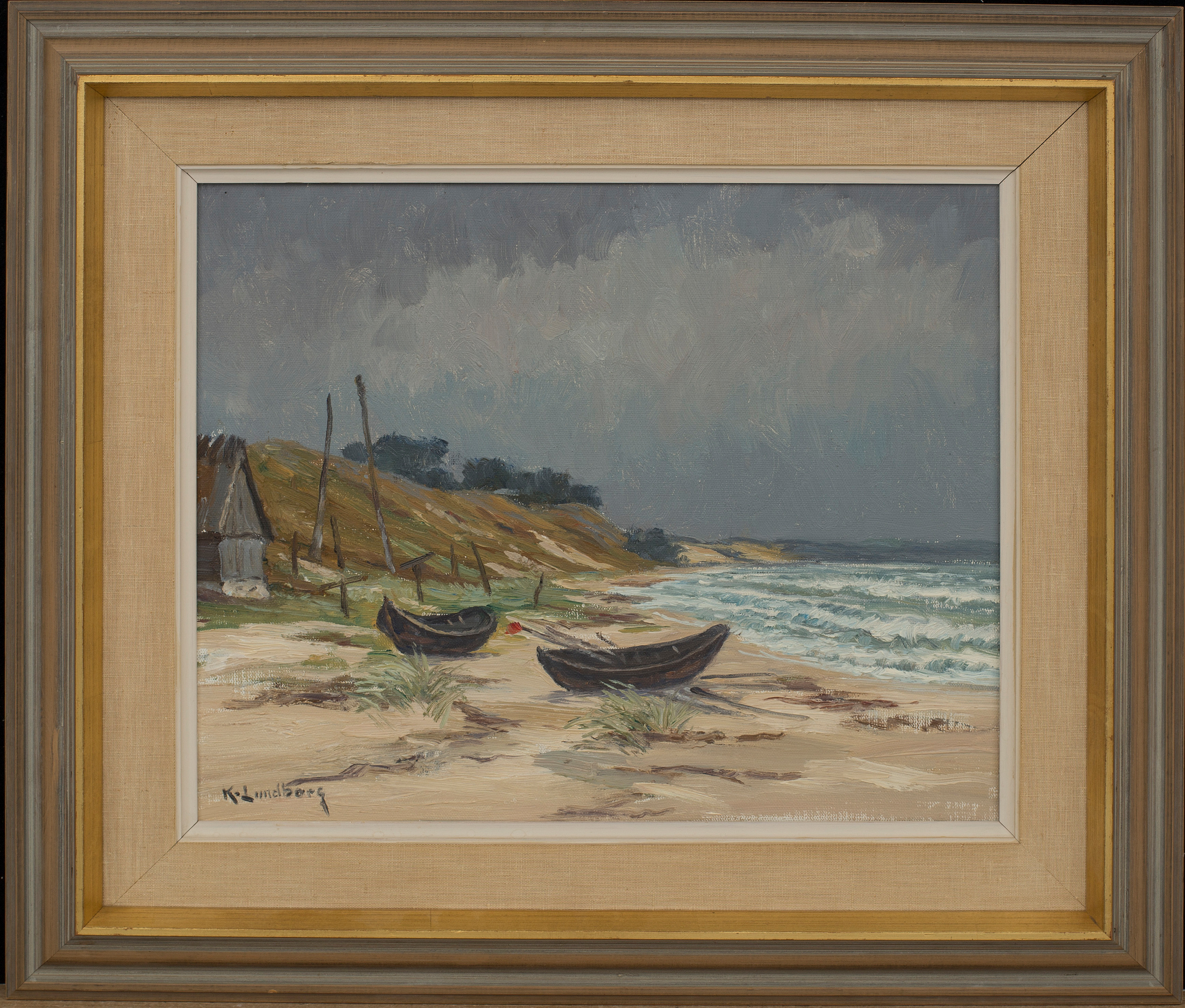 KARL LUNDBORG, oil on canvas. Signed.. - Bukowskis