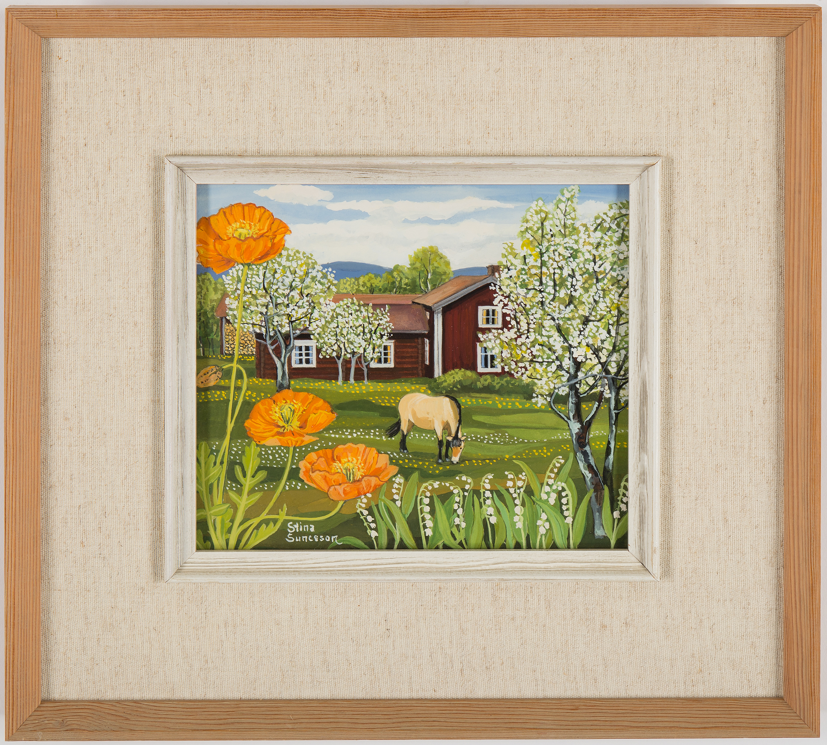 STINA SUNESSON, gouache, signed. - Bukowskis