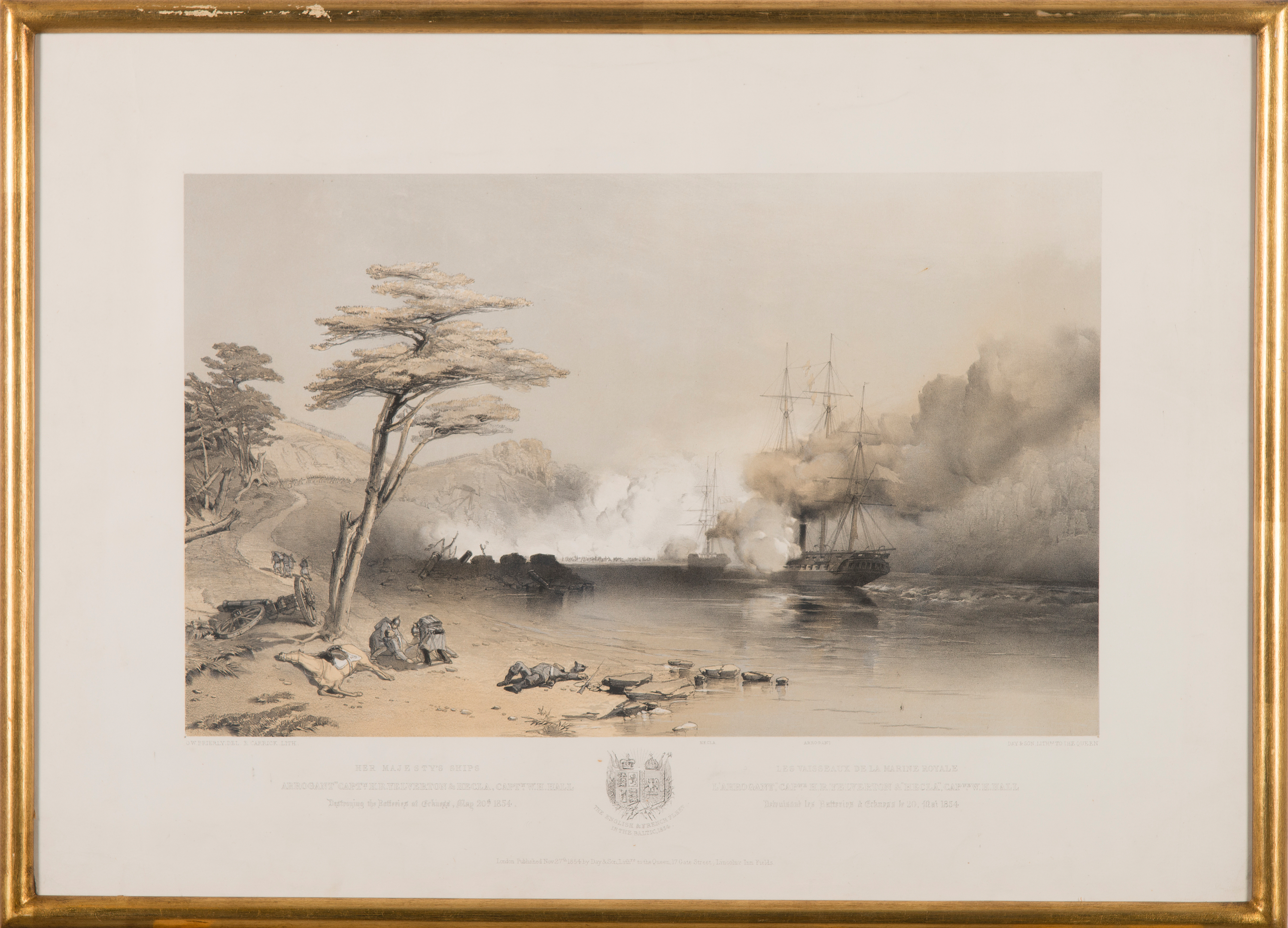 A mid 19th Century hand-coloured lithograph. - Bukowskis