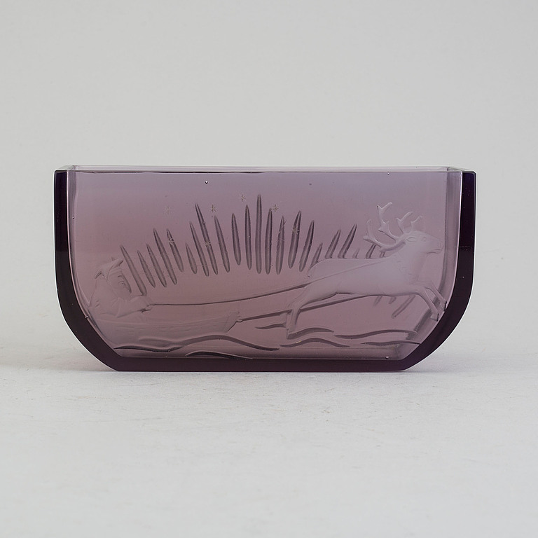 ANTTI SALMENLINNA, A 'Poro-malja' glass bowl from Riihimäen Lasi ...