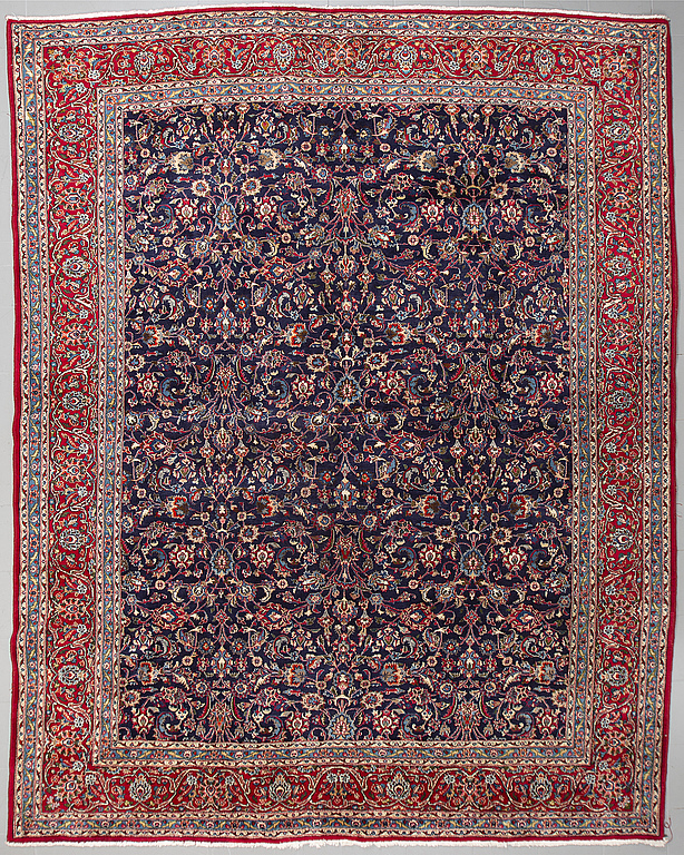 A Keshan rug, ca 381 x 303 cm. - Bukowskis