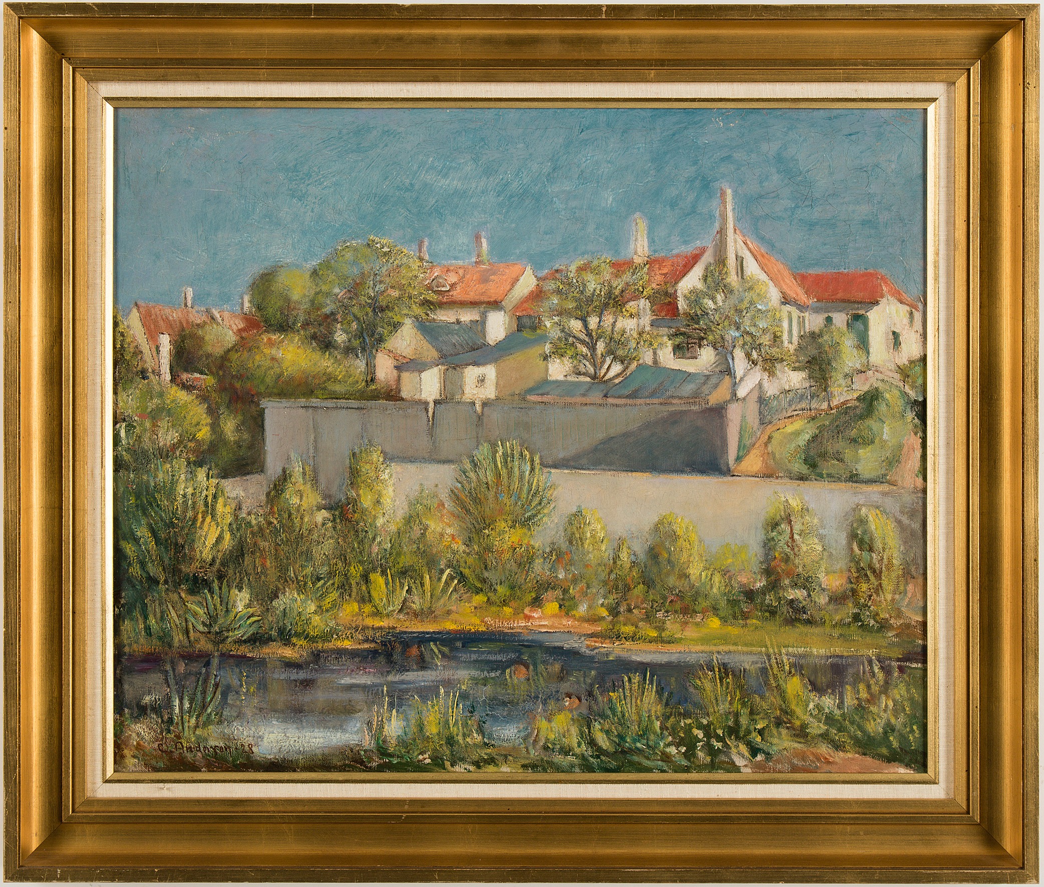 CARL ANDERSSON, oil on canvas, signed and dated -28. - Bukowskis