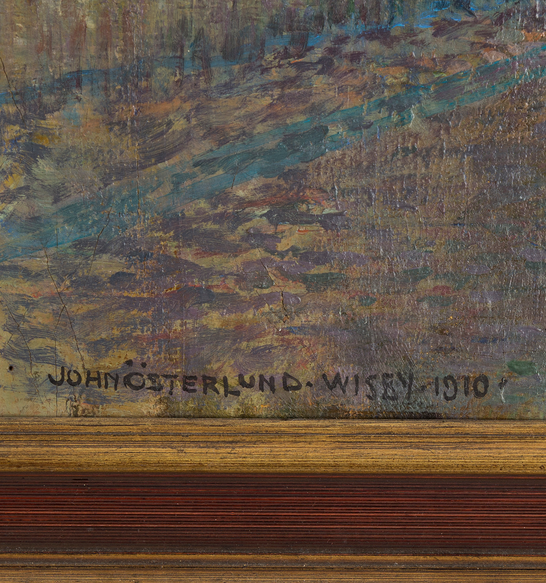 JOHN ÖSTERLUND, olja på duk, signerad och daterad Wisby 1910. - Bukowskis