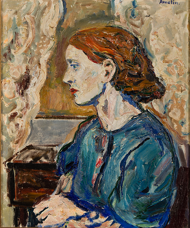 ALBIN AMELIN, olja på duk, signerad Amelin. - Bukowskis