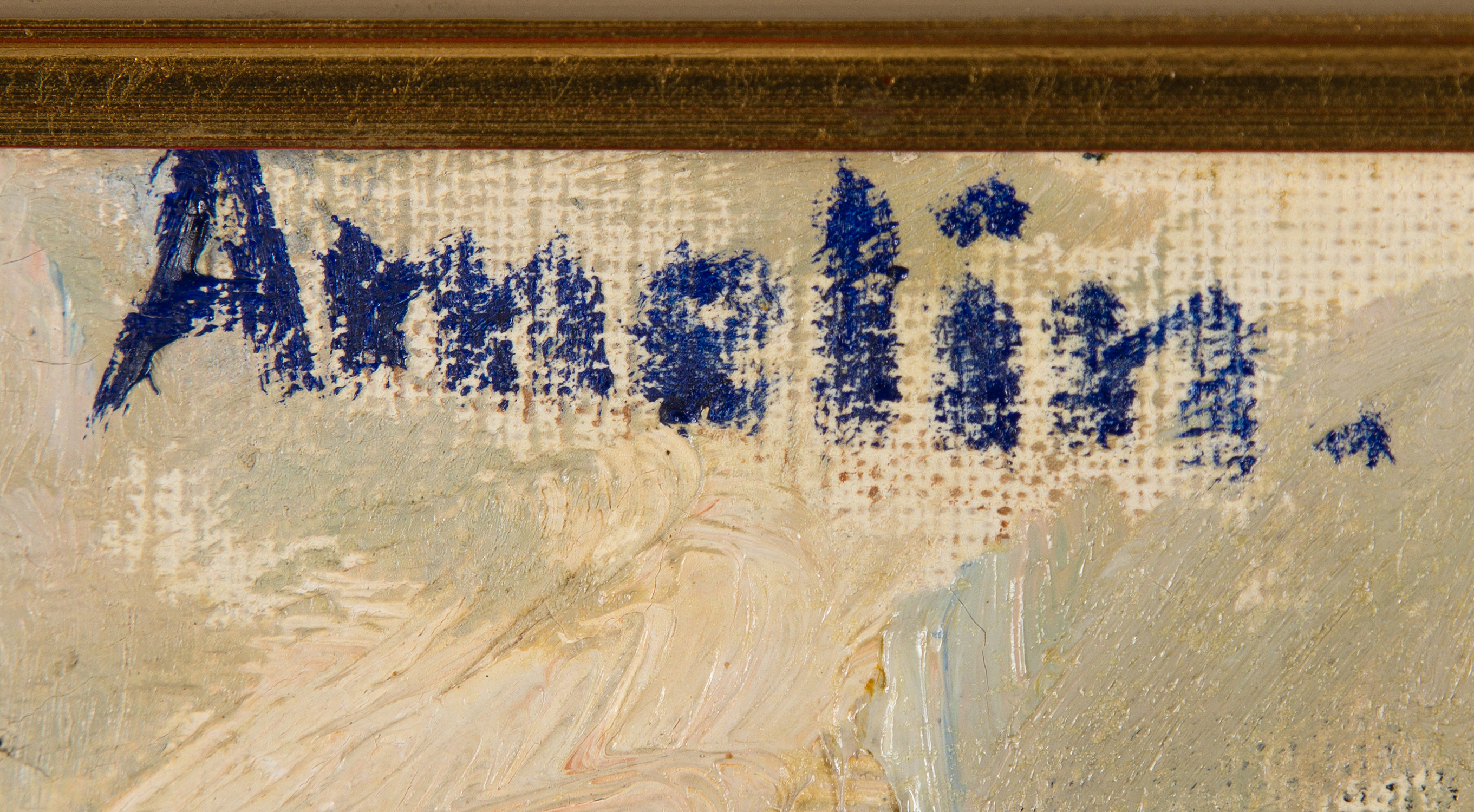 ALBIN AMELIN, oil on canvas, signed. - Bukowskis