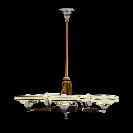 A 1920s Art Déco ceiling light. - Bukowskis