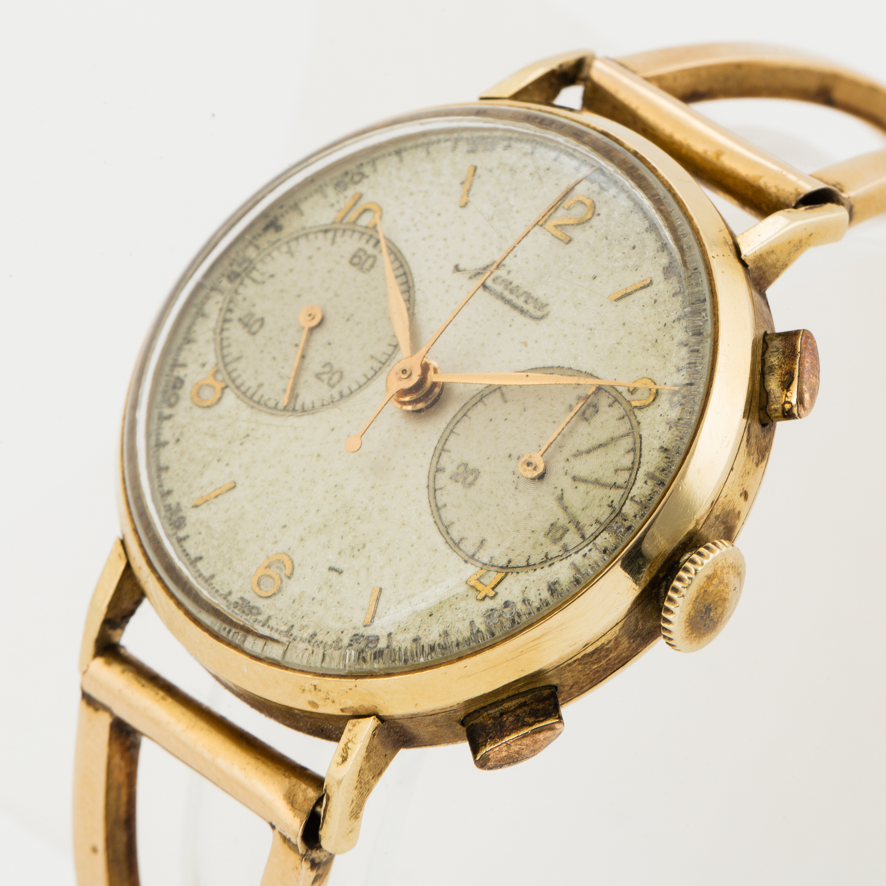MINERVA, wristwatch, chronograph, 33,5 mm. - Bukowskis