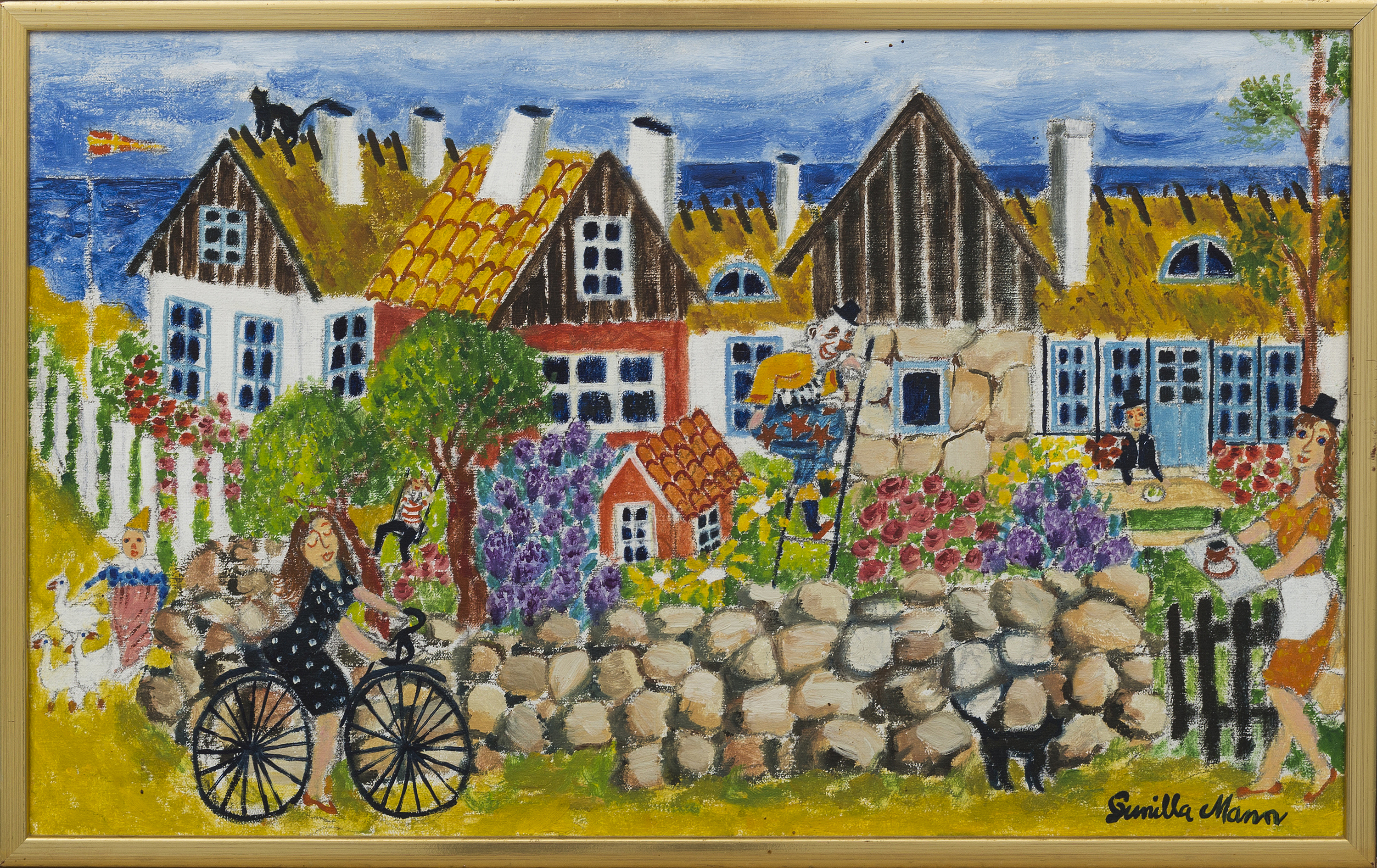 GUNILLA MANN, oil on canvas. Signed. - Bukowskis