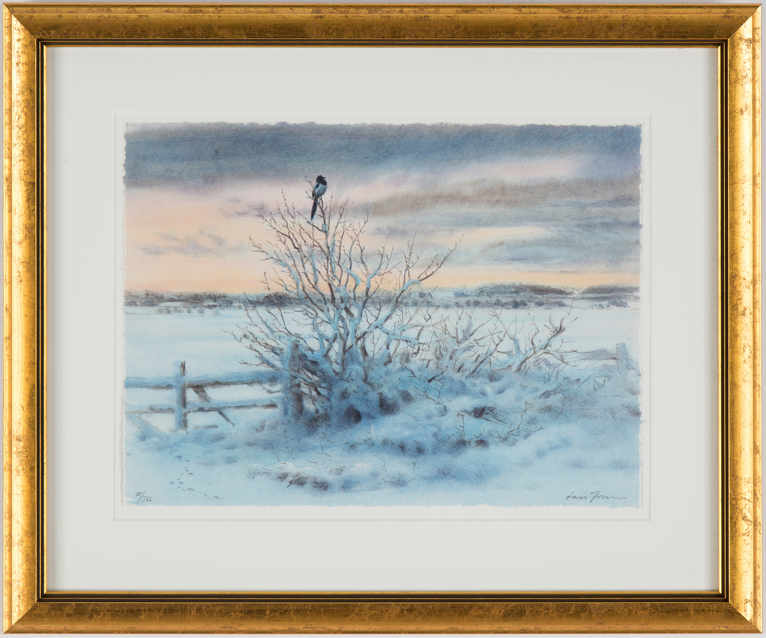 LARS JONSSON, färglitografi, signerad Lars Jonsson och numrerad 15/366 ...