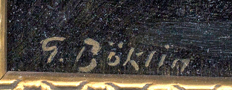 GUSTAF BÖKLIN, oil on panel signed. - Bukowskis