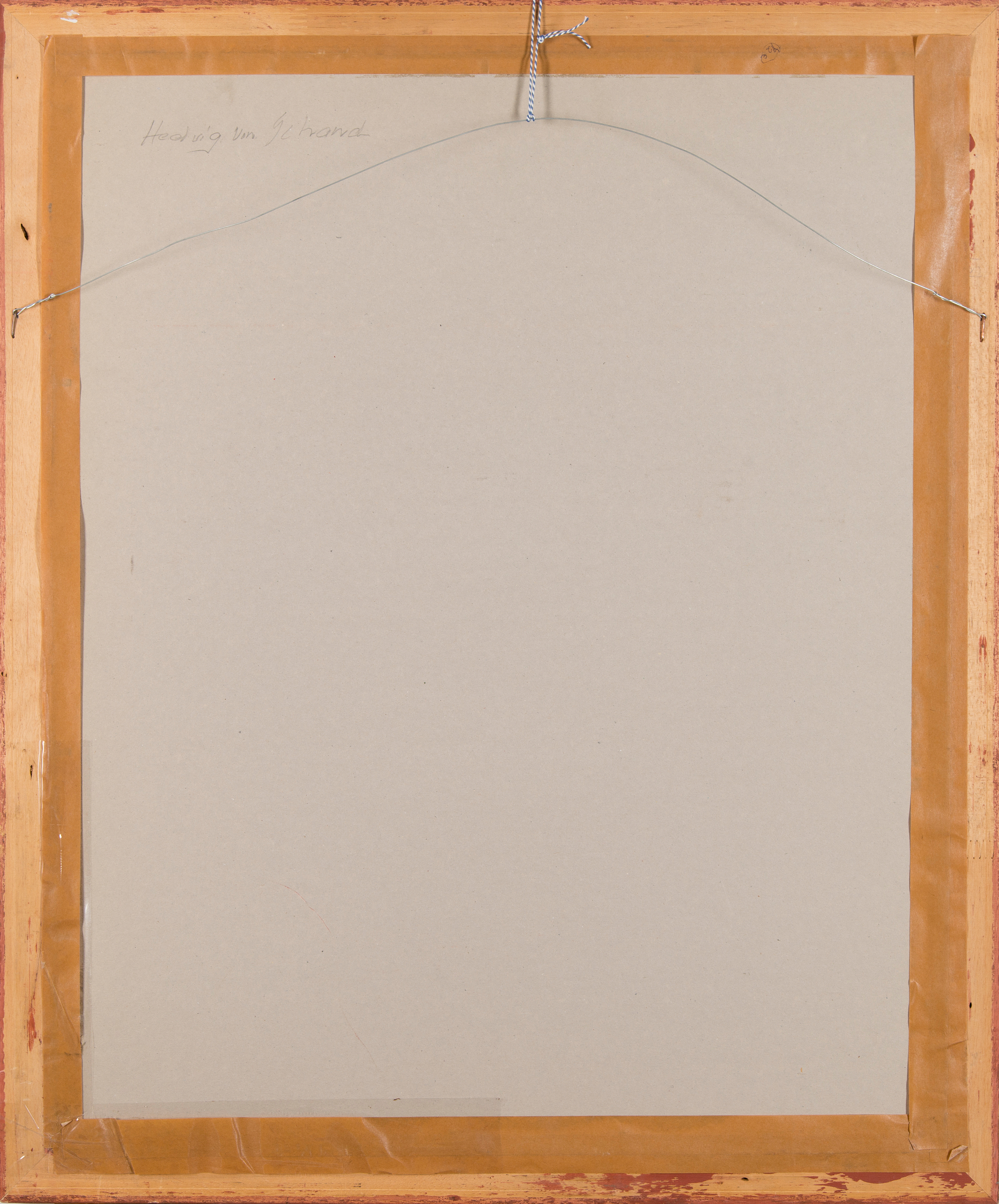 HEDVIG VON SCHANTZ, charcoal drawing, signed. - Bukowskis