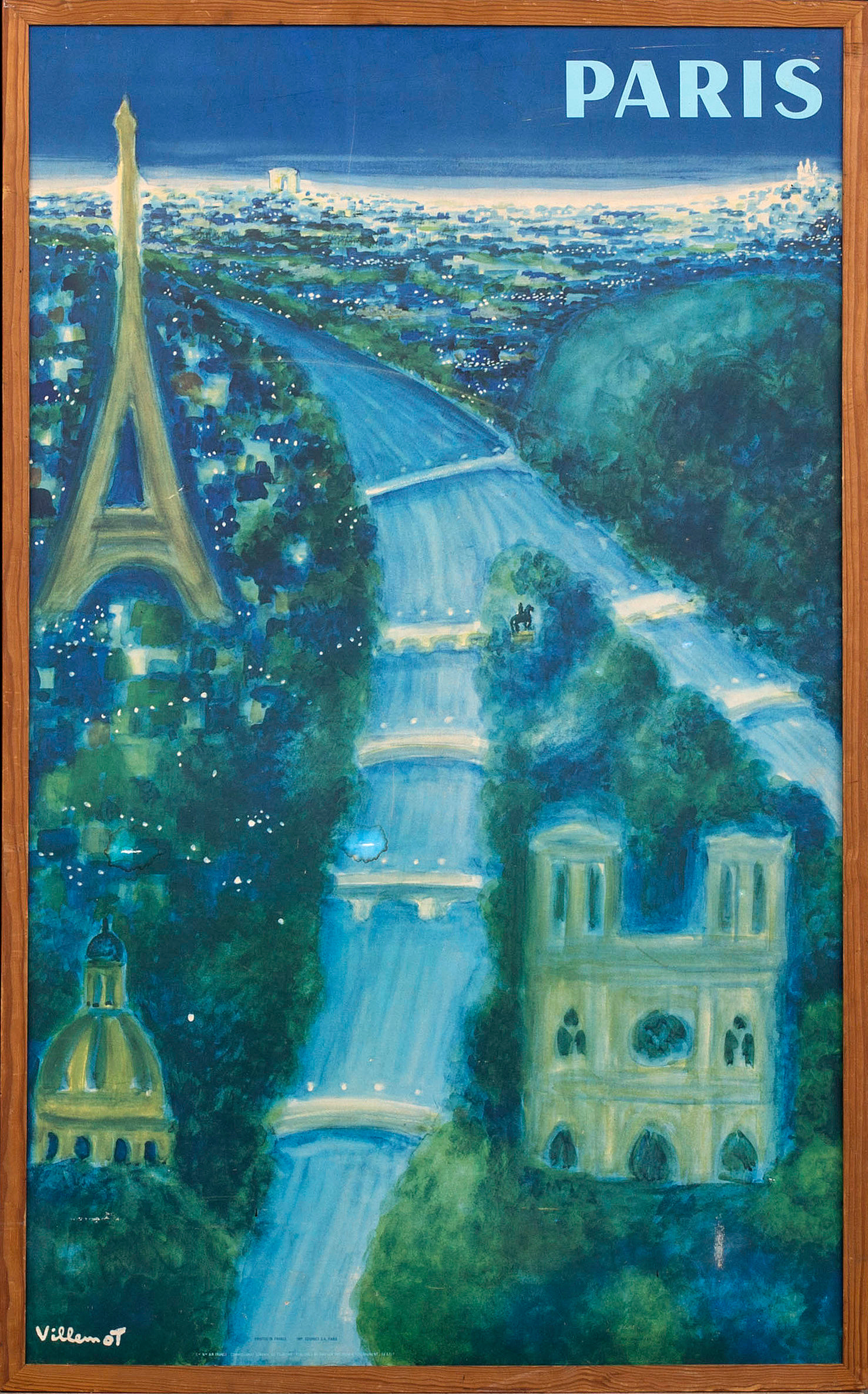 POSTER, Bernhard Villemot, for Air France 1967. - Bukowskis