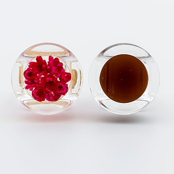 SIV LAGERSTRÖM, ringar 2 st acryl/plast Gravyrverken 1970-tal. - Bukowskis