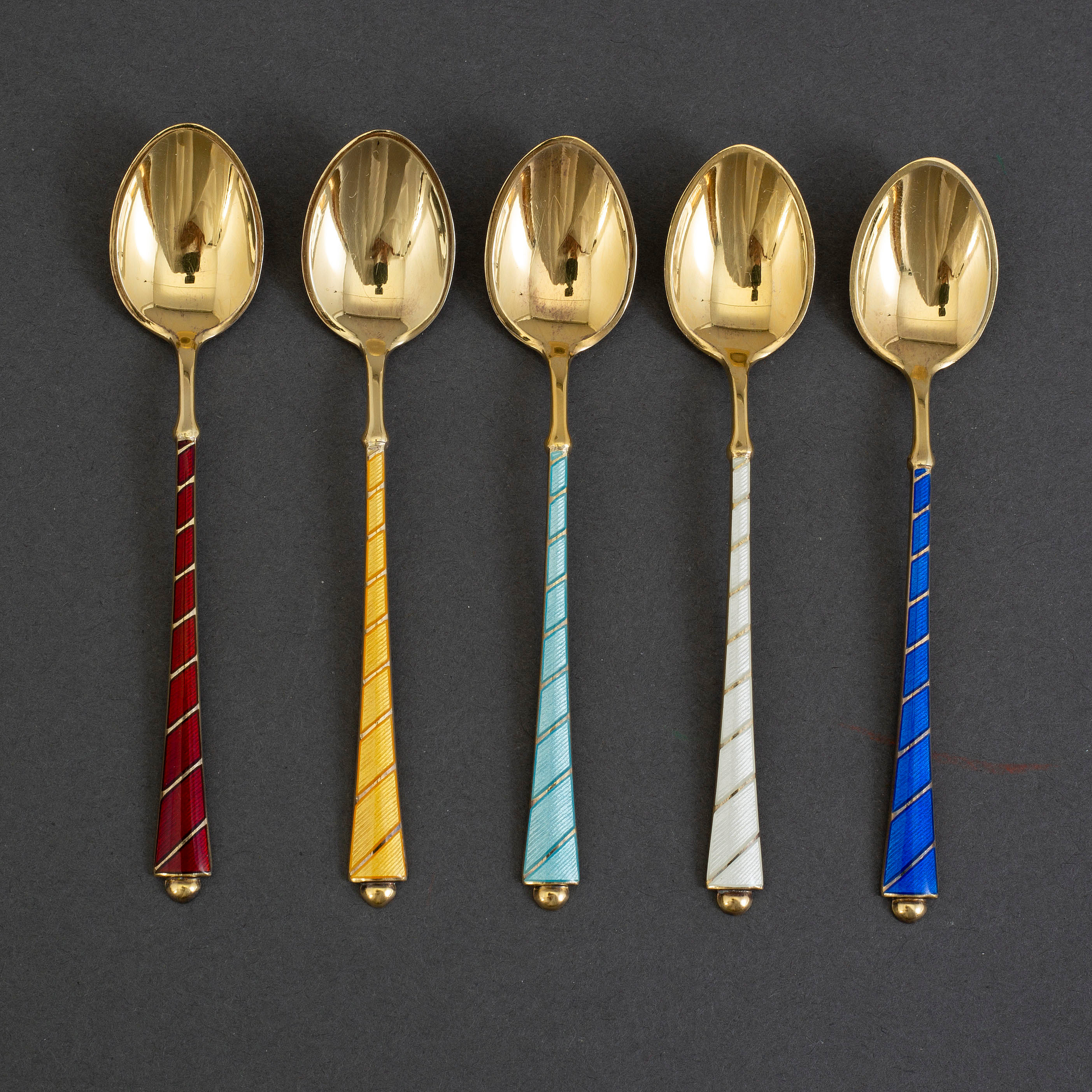 Twelve sterling silver spoons, Sia, Denmak, mid 20th century. - Bukowskis