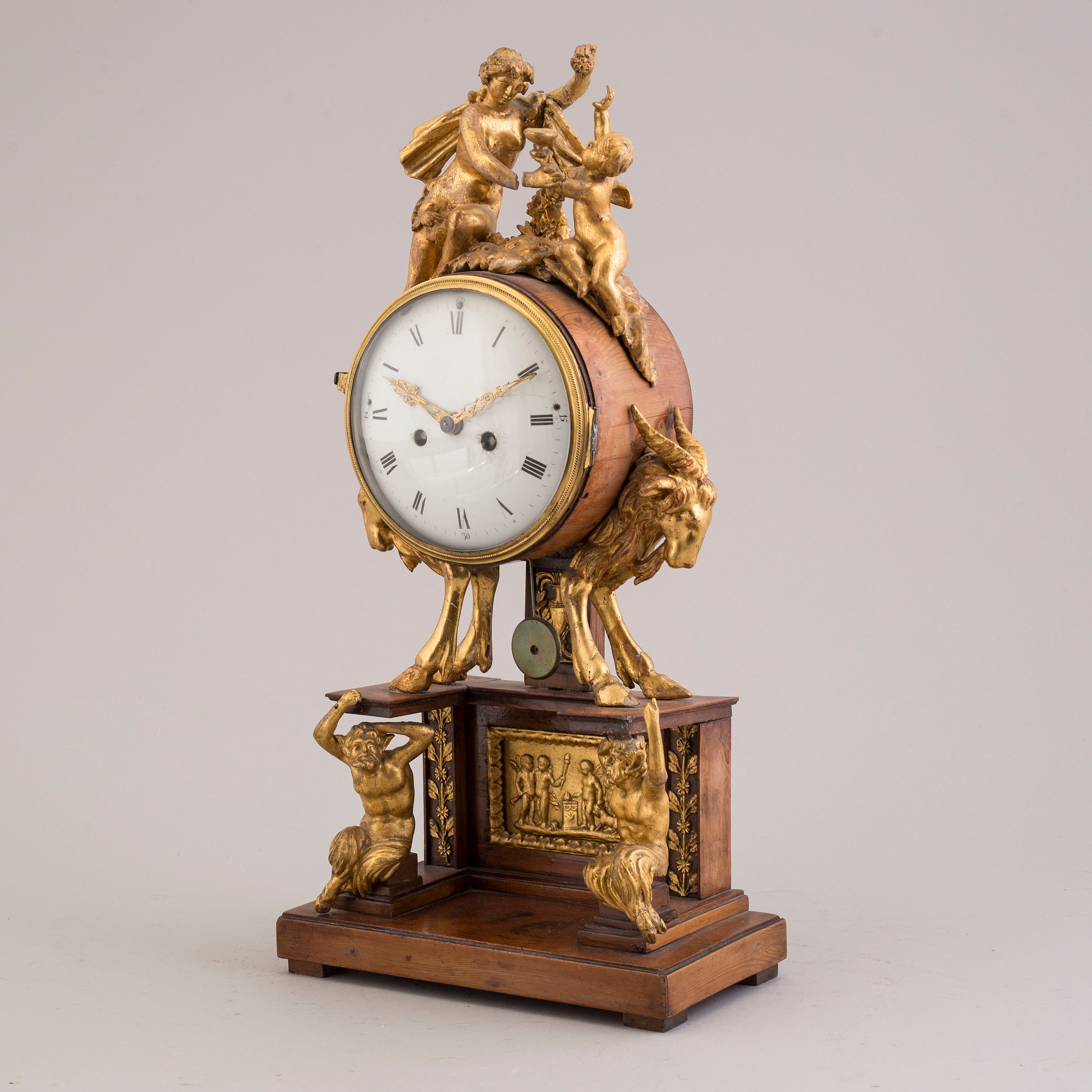 A PENDULUM CLOCK, first half of the 19th century. - Bukowskis