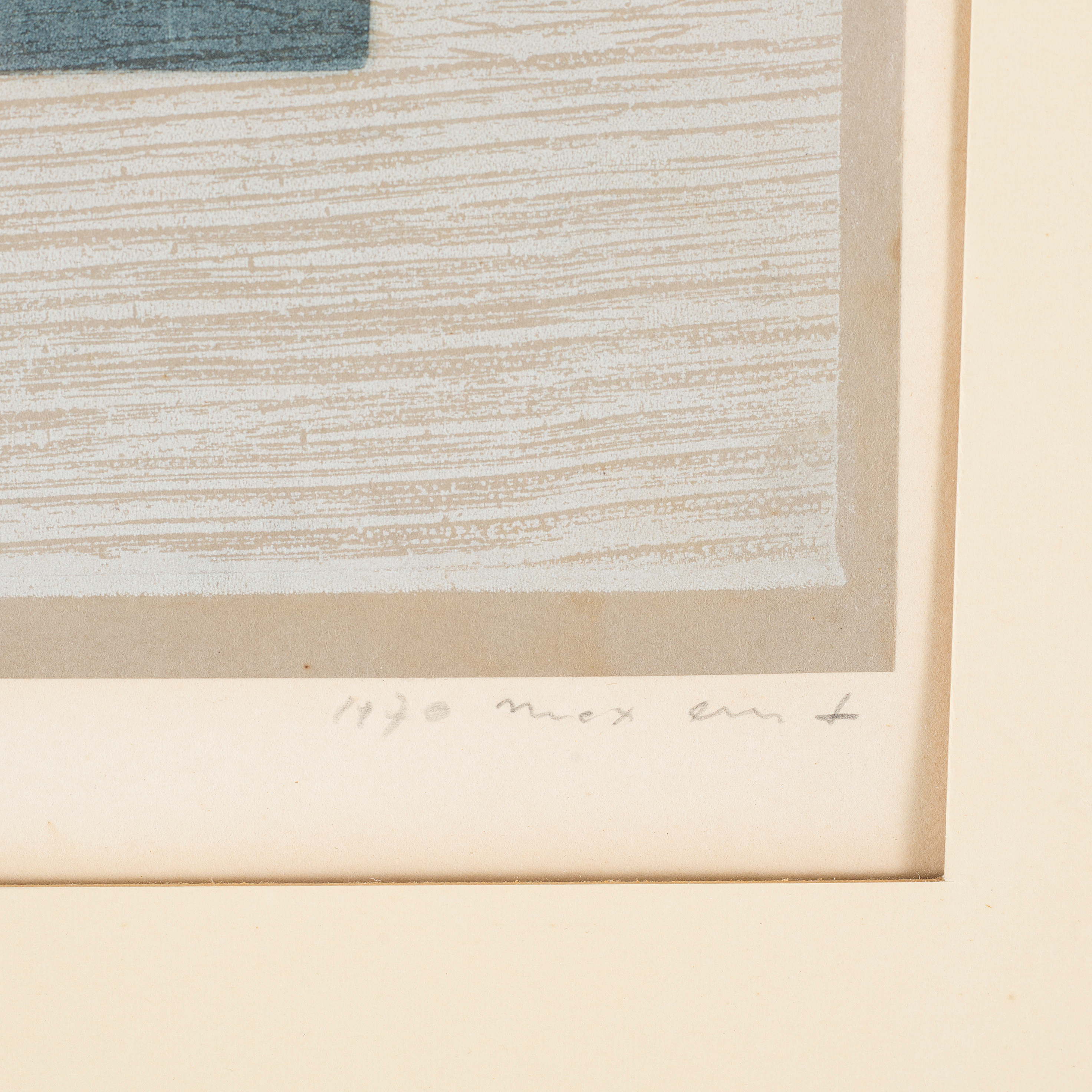 MAX ERNST, etching, "Sans Titre", signed, dated 1970 and numbered 1/1 ...