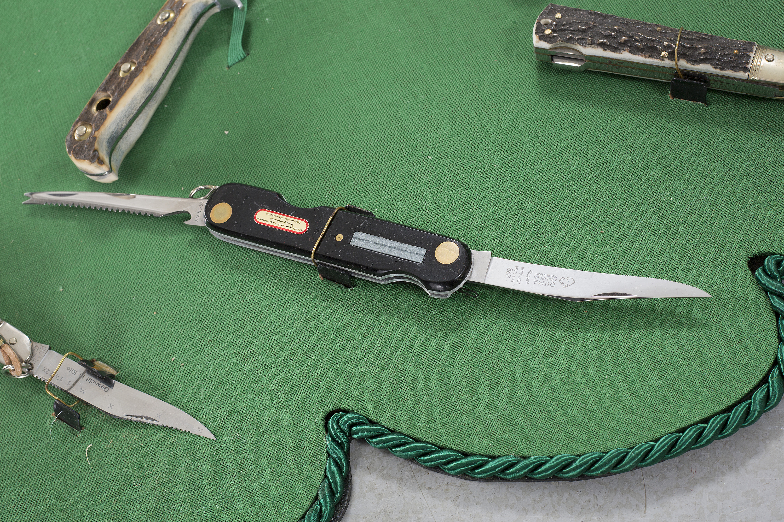 KNIVSAMLING, 15 delar, Puma, Solingen. - Bukowskis