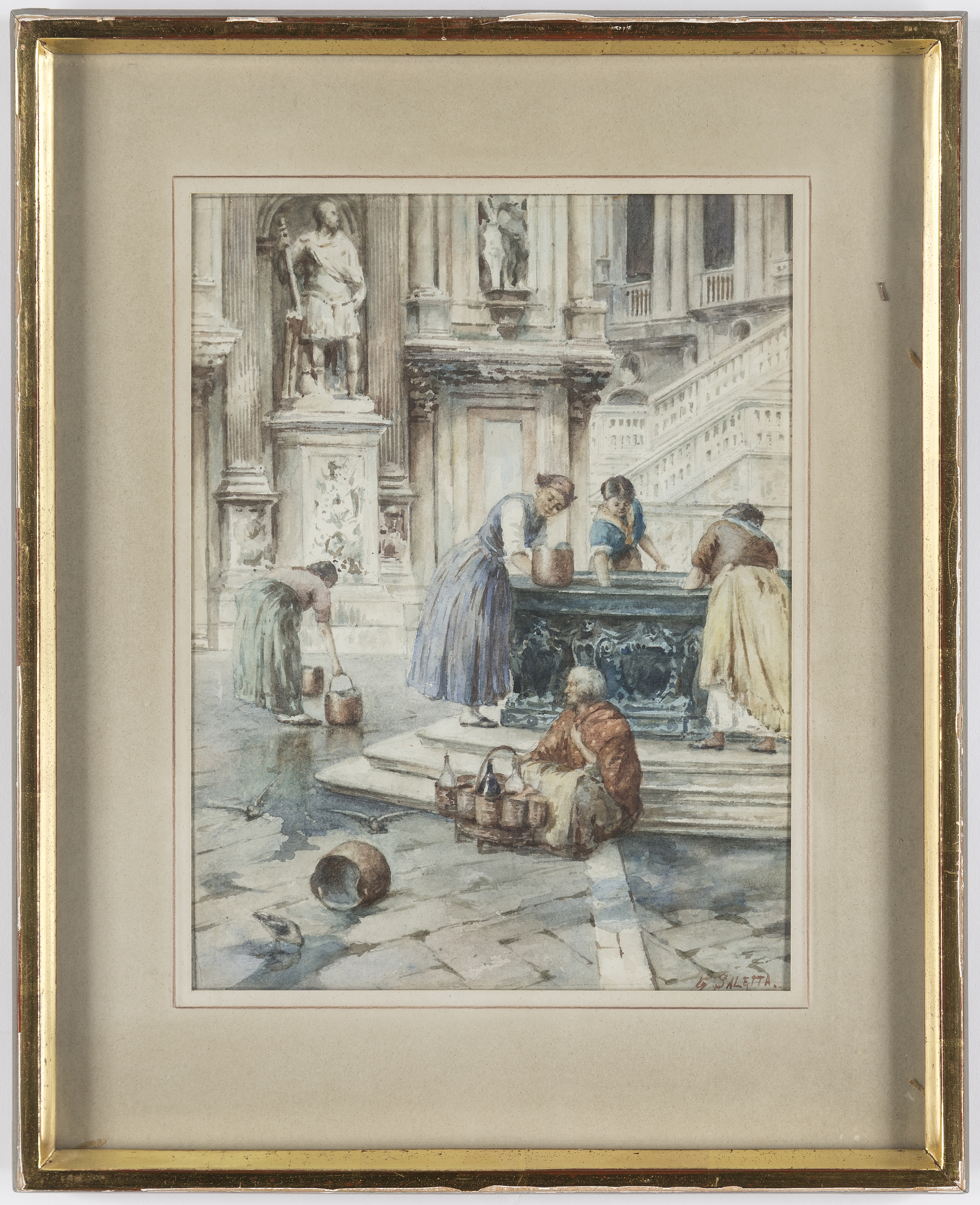 G. GALETTA, 1800-tal. akvarell, signerad. - Bukowskis