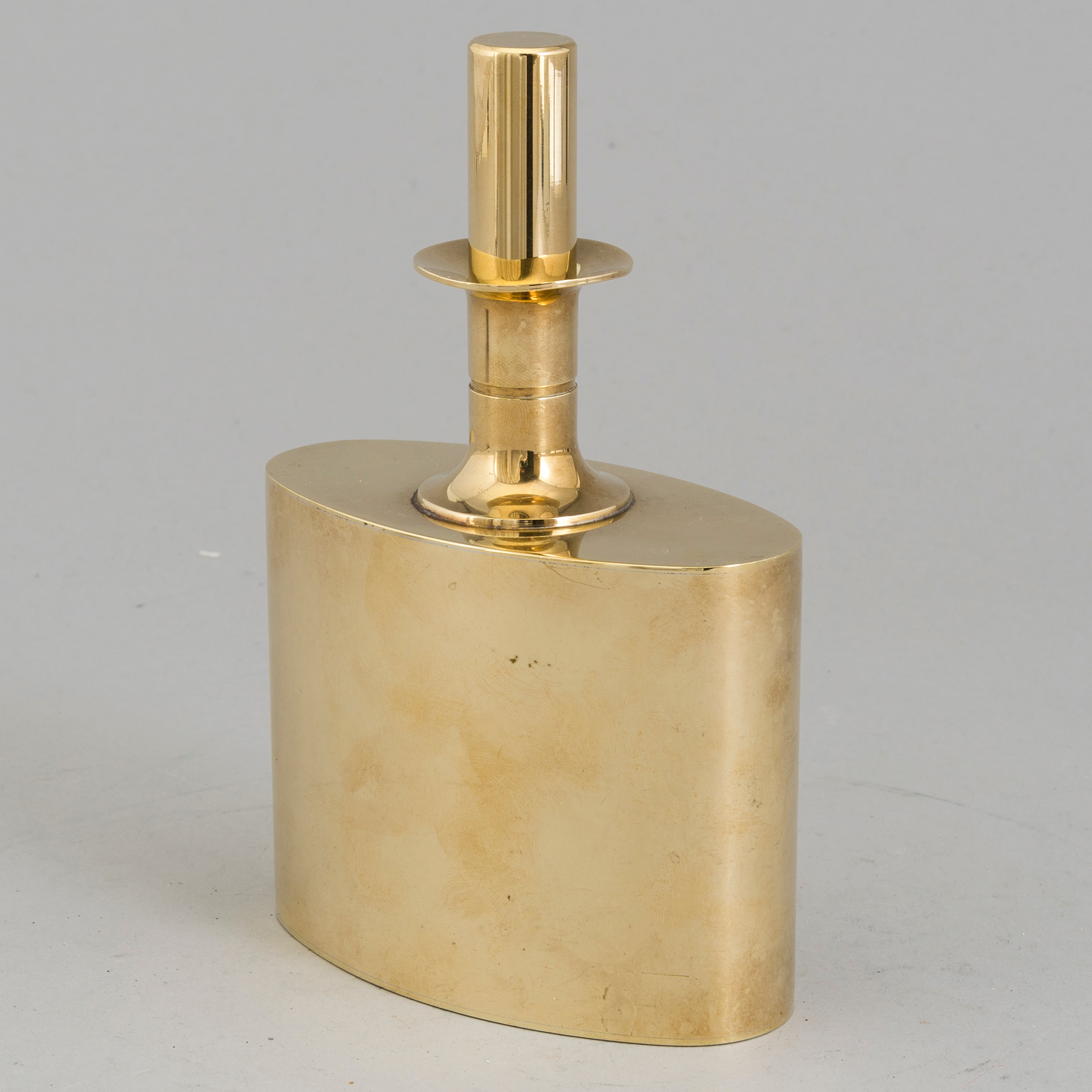 A second half of the 20th century brass flask from Skultuna Bruk ...