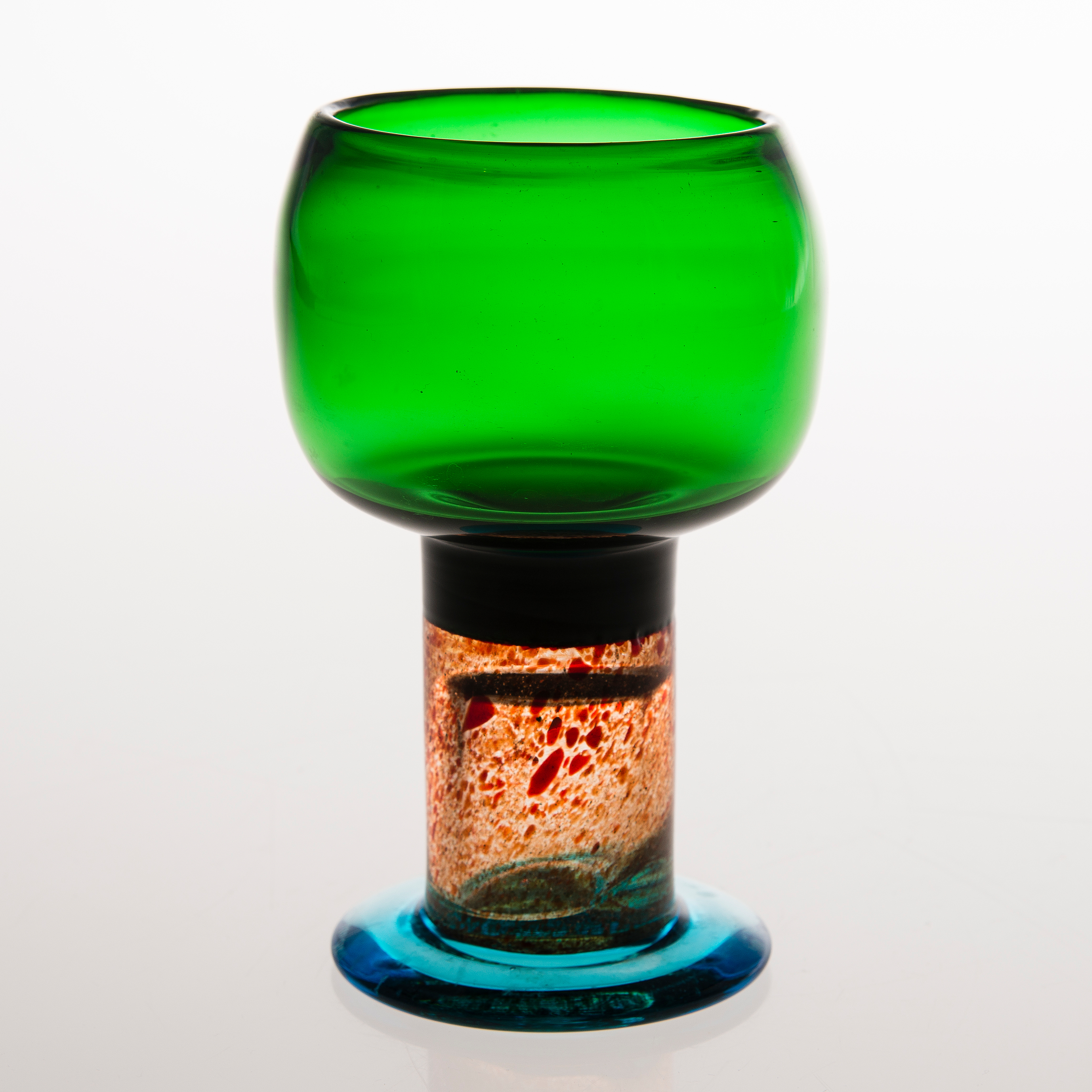 KAJ FRANCK, POKAALI, lasia, signeerattu Kaj Franck Nuutajärvi Notsjö ...