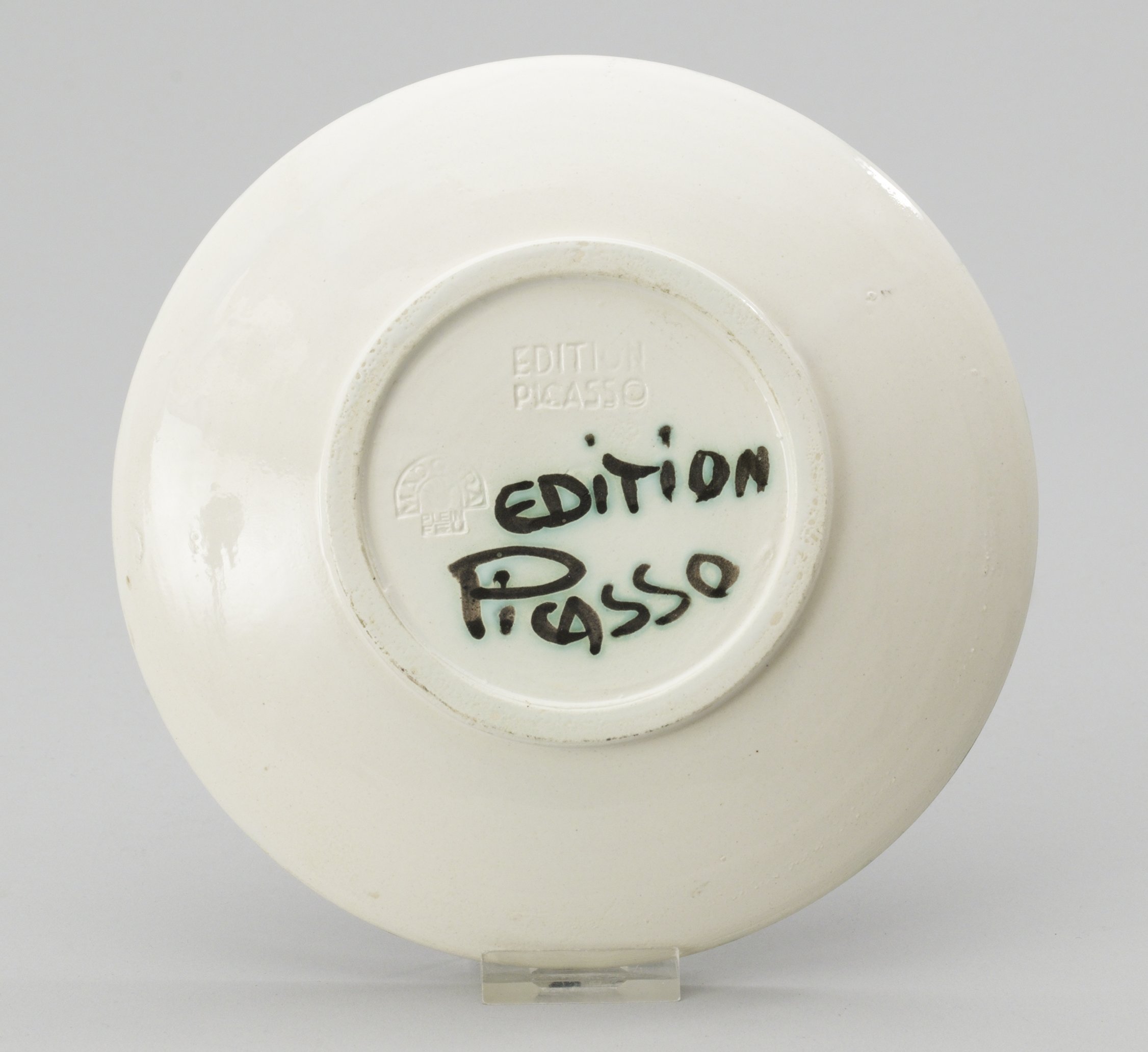 PABLO PICASSO, tallrik, "Taureau sous l'arbre", Madoura, Vallauris ...