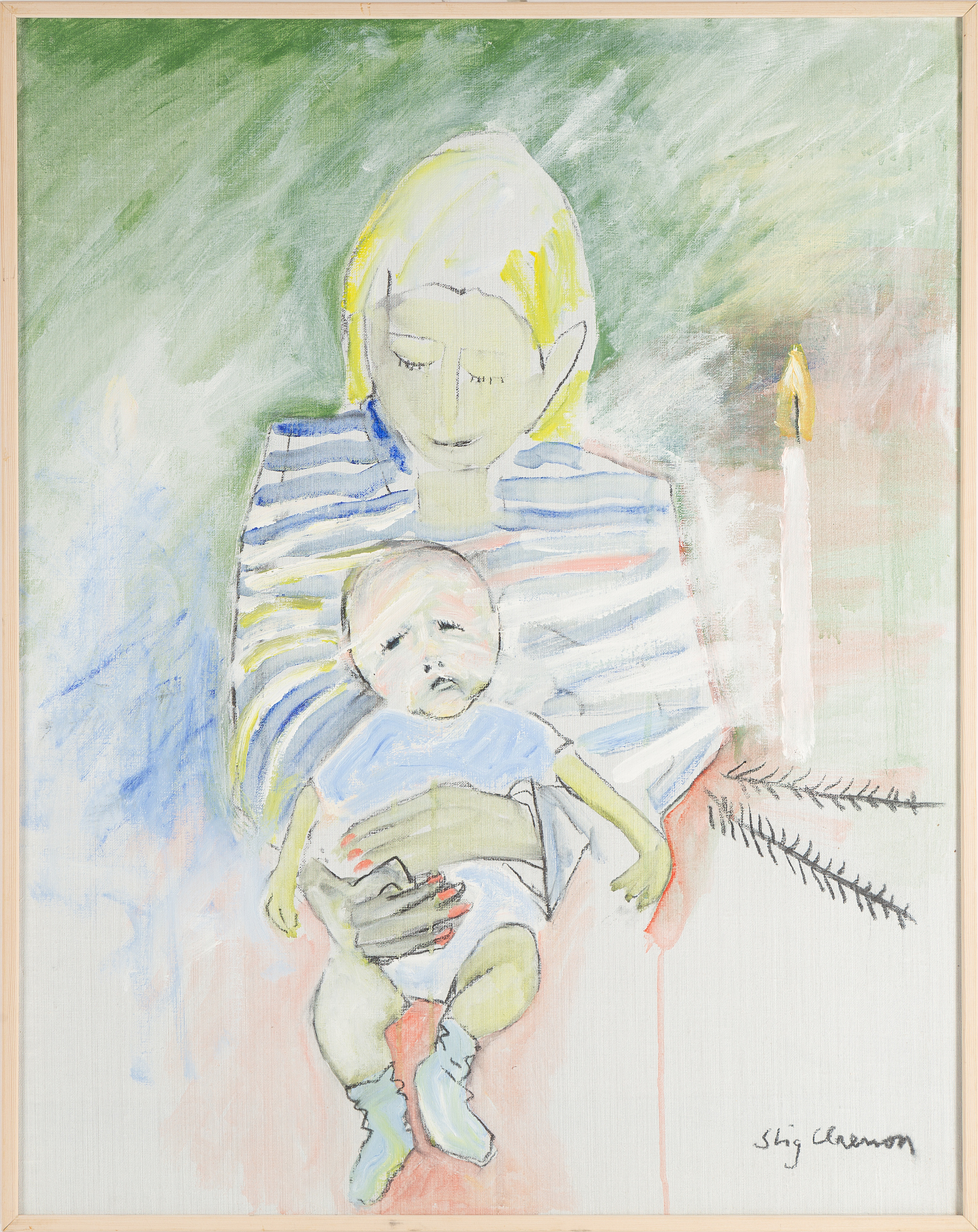 STIG CLAESSON, oil on canvas, signed. - Bukowskis