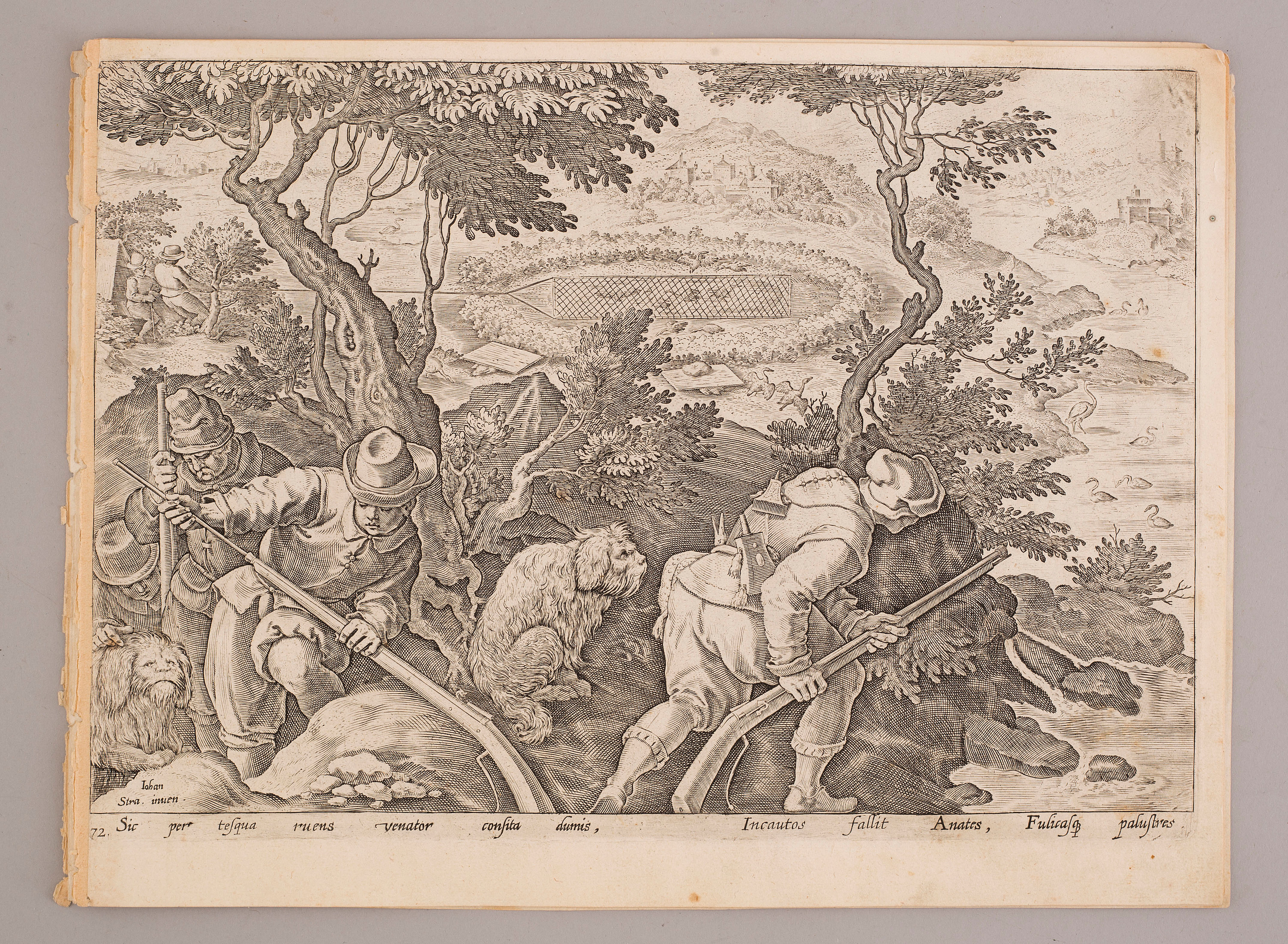 ENKRAVINGS, 11, 17th Century, From "Venationes", publ by Philips Galle ...