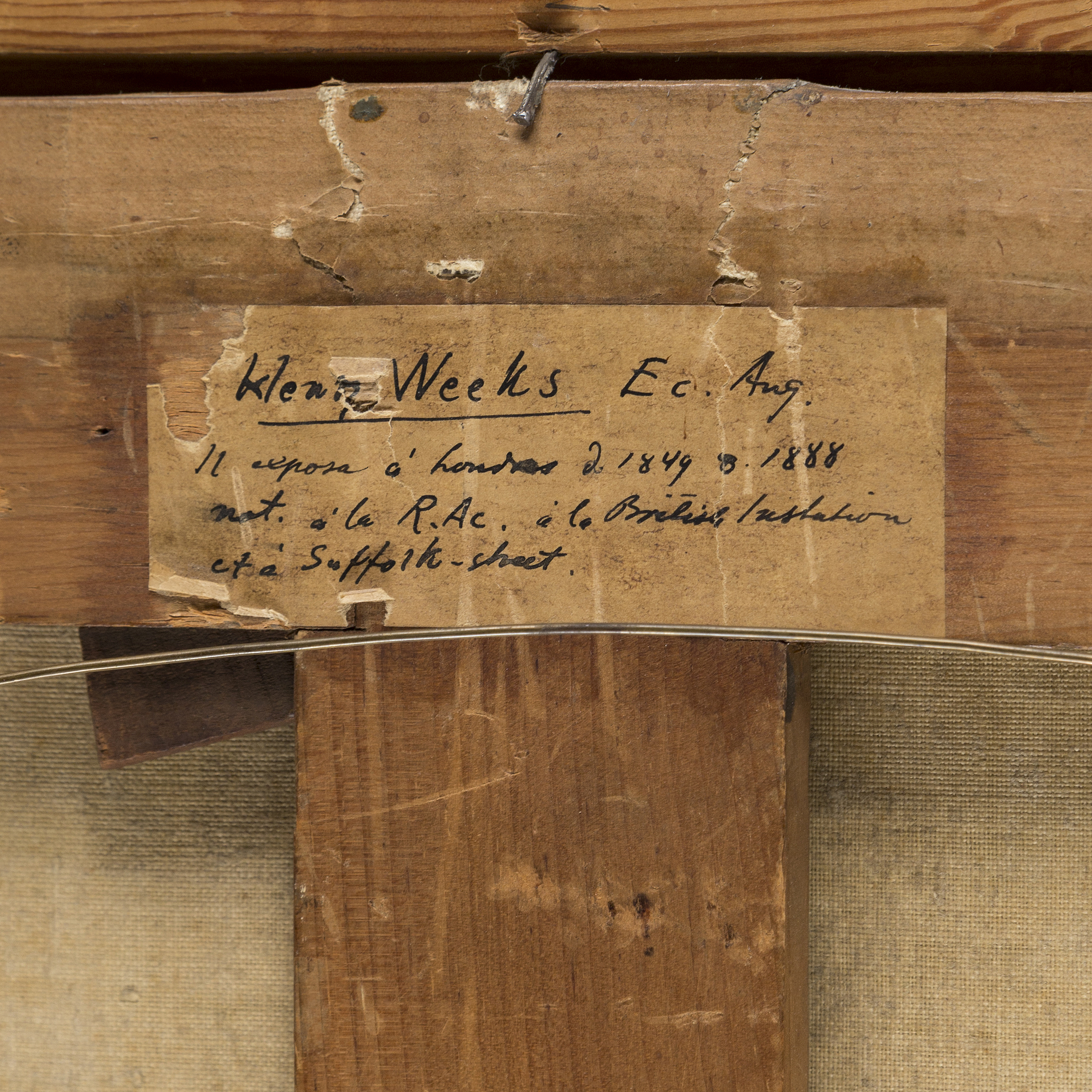 HENRY WEEKS, olja på duk, signerad. - Bukowskis