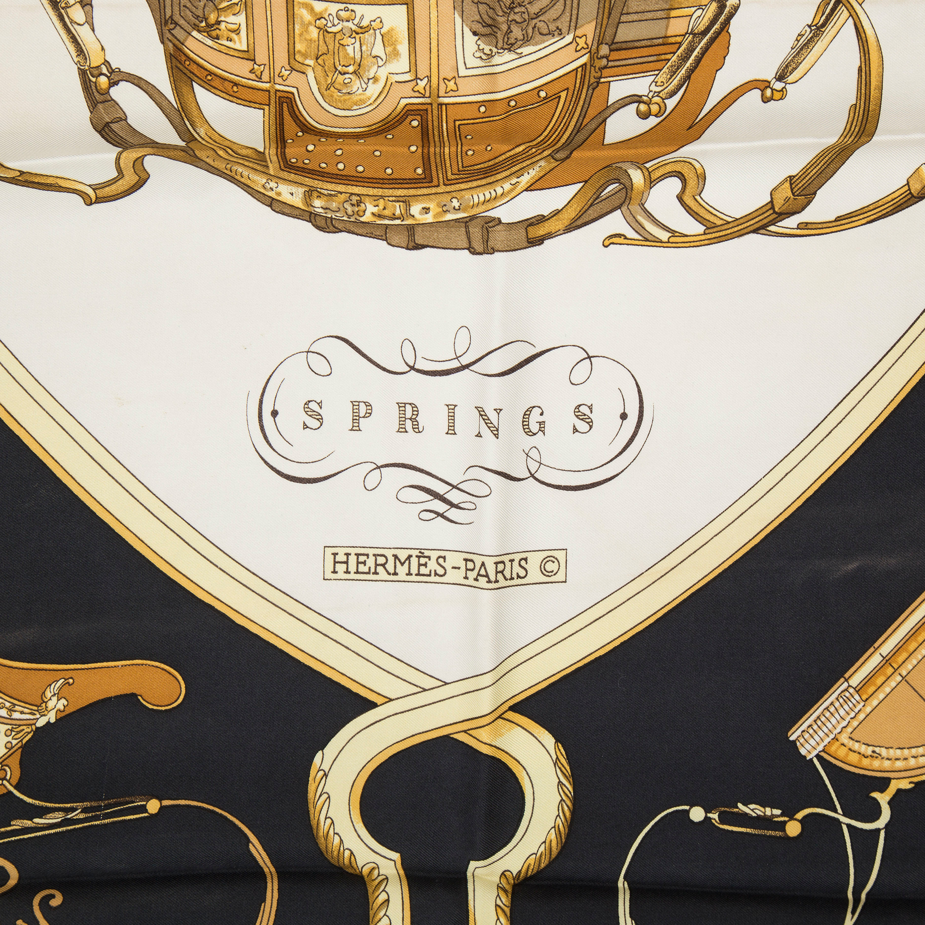 HERMÈS, a silk scarf, "Springs". - Bukowskis