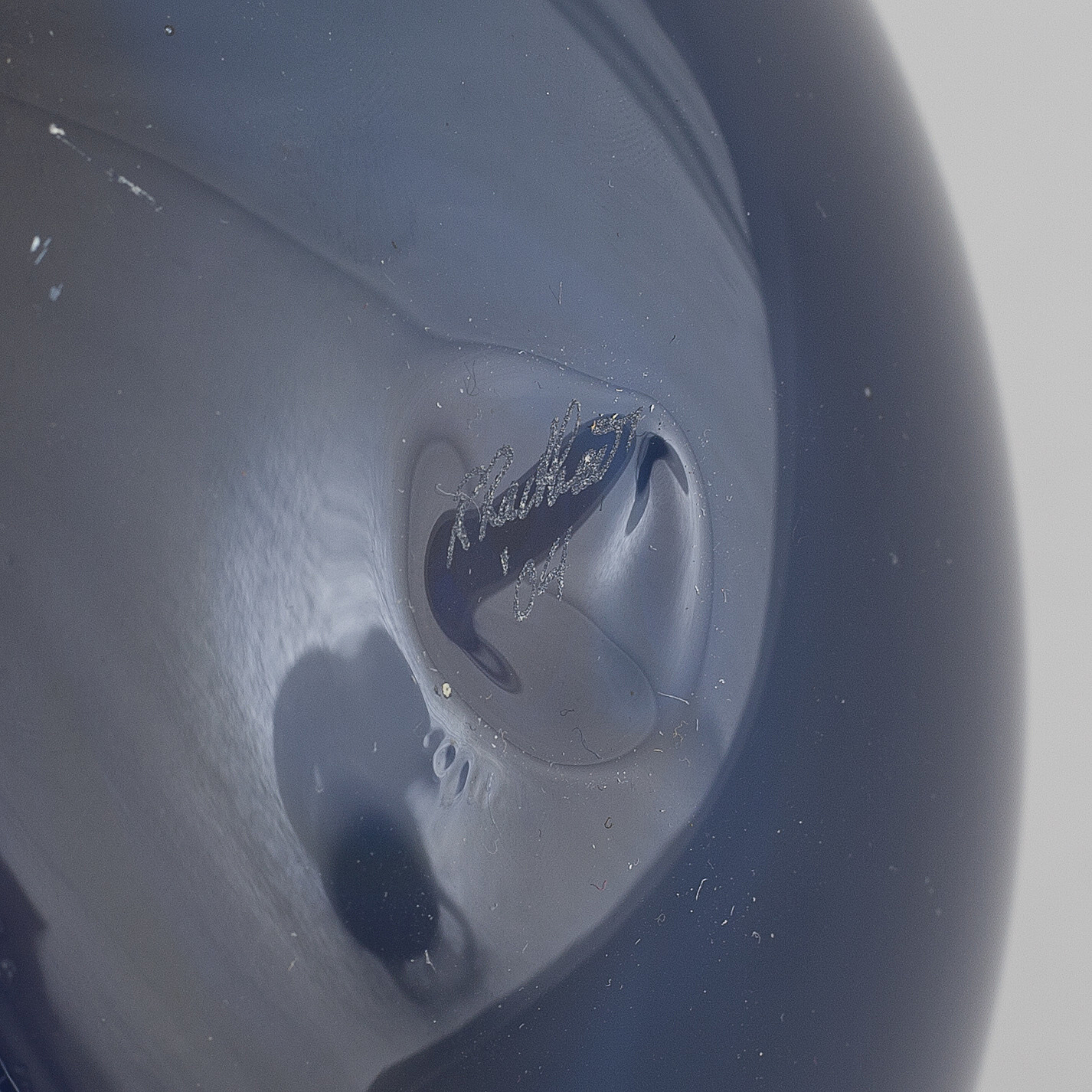 RICHARD RACKHAM, objekt, 2 st, glas, signerade, ett daterat -04 ...