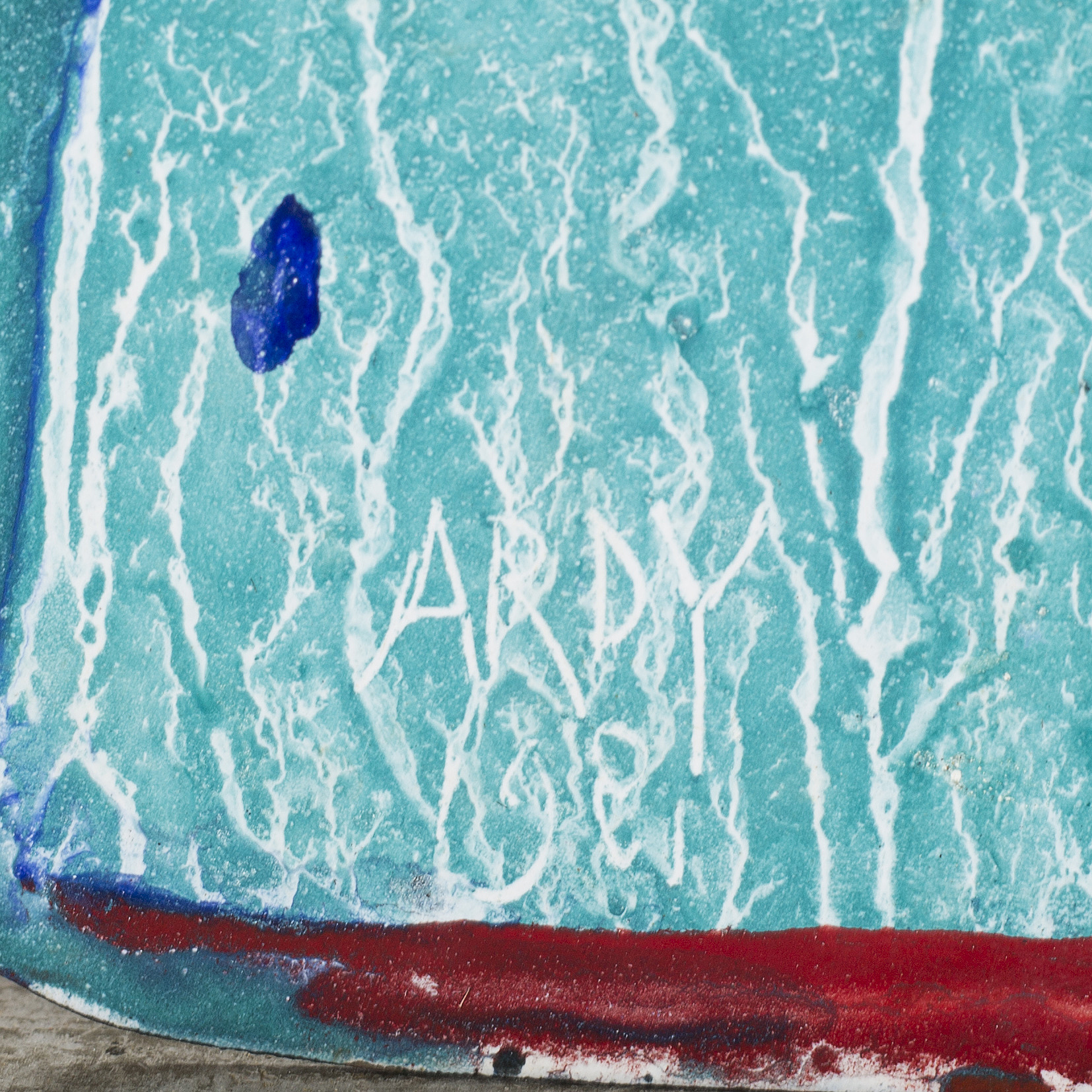 ARDY STRÜWER, emaljerad plåt, signerad och daterad 1981. - Bukowskis