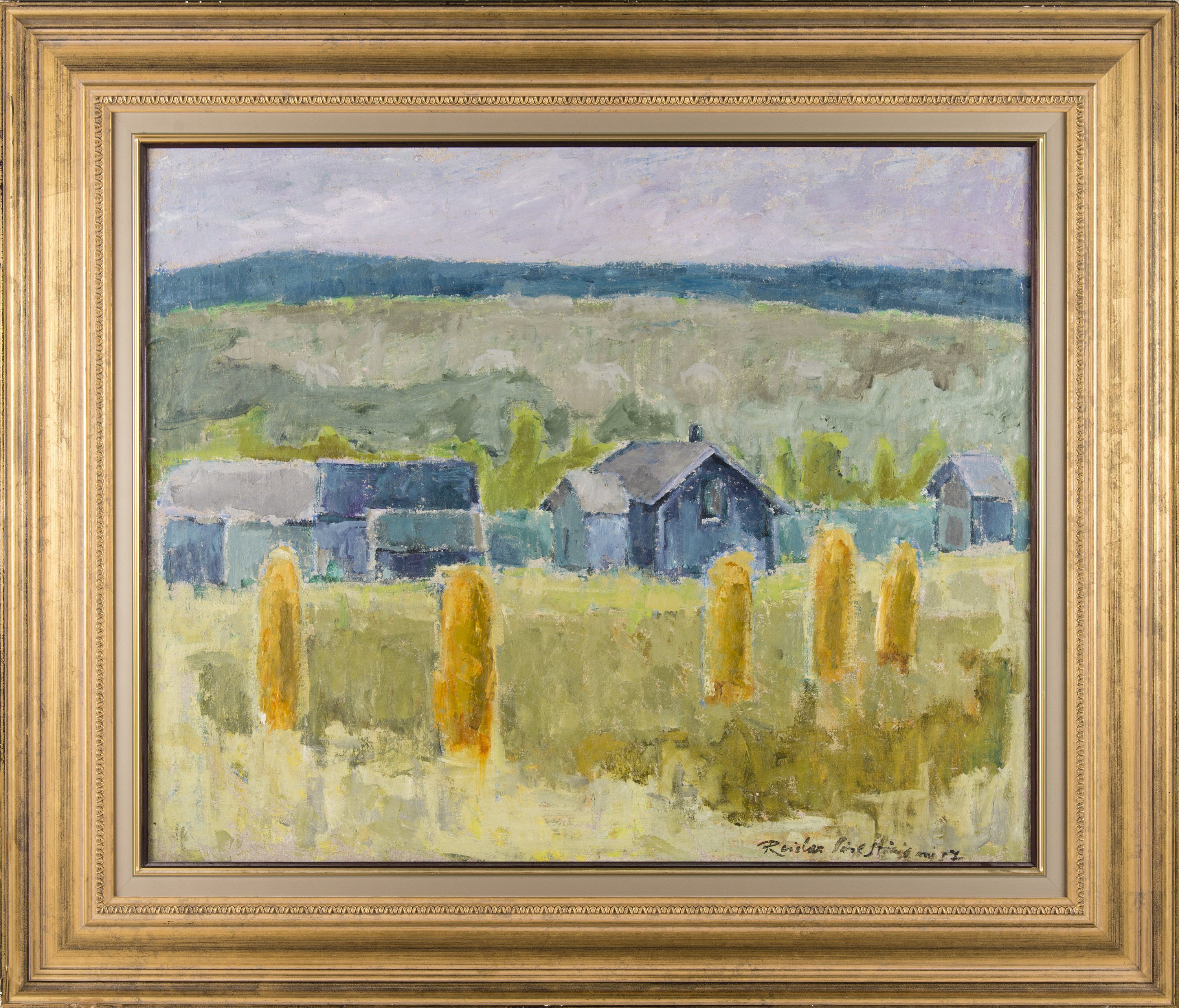 Reidar Särestöniemi, REIDAR SÄRESTÖNIEMI, VIEW FROM THE OLD SÄRESTÖ ...