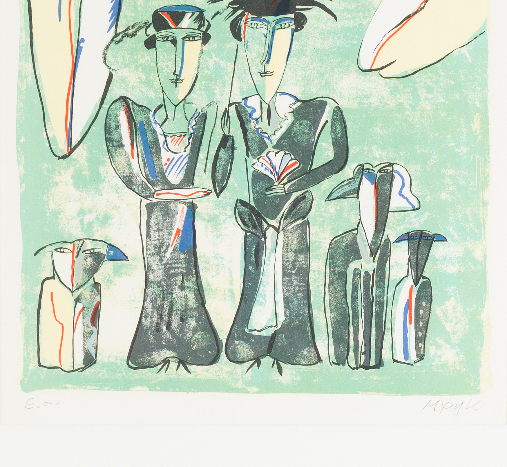 MADELEINE PYK, litografi, signerad, e.a. - Bukowskis