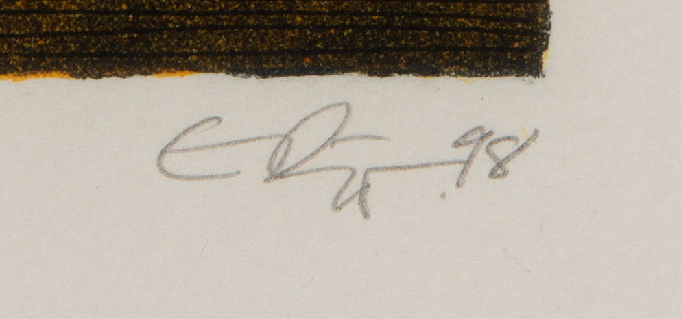 ESA RIIPPA, colour etching, signed and dated -98, numbered 23/75 ...