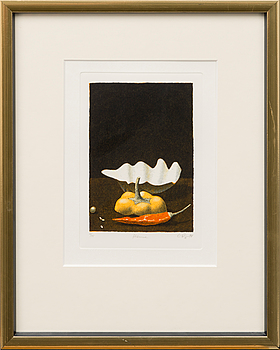 ESA RIIPPA, colour etching, signed and dated -98, numbered 23/75 ...