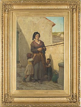 THÉODORE JOURDAN, oil on canvas, signed. - Bukowskis