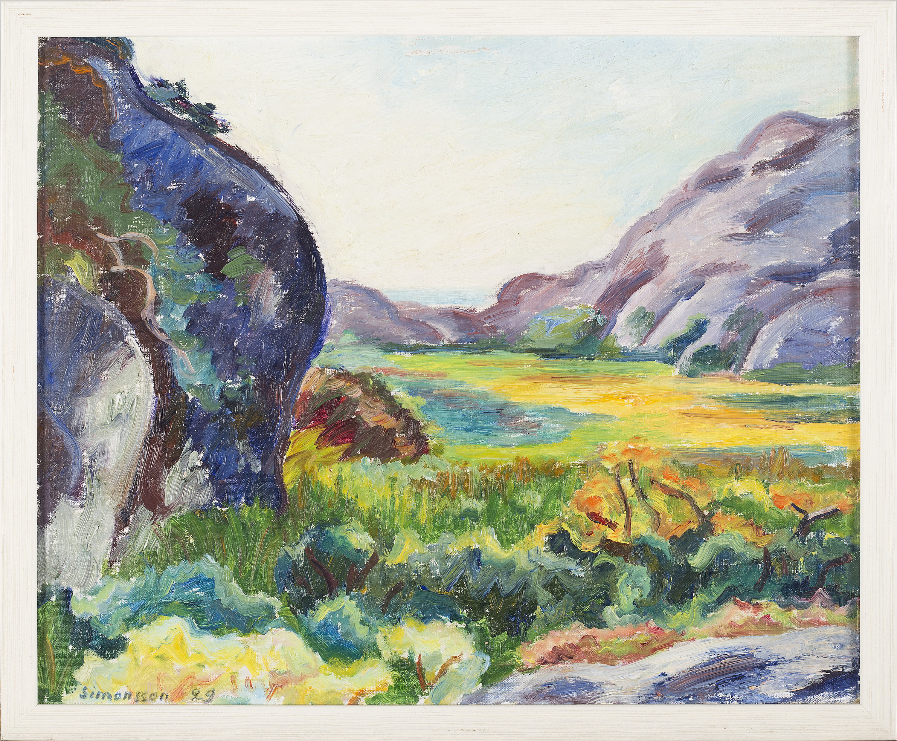 BIRGER SIMONSSON, olja på duk, signerad och daterad -29. - Bukowskis