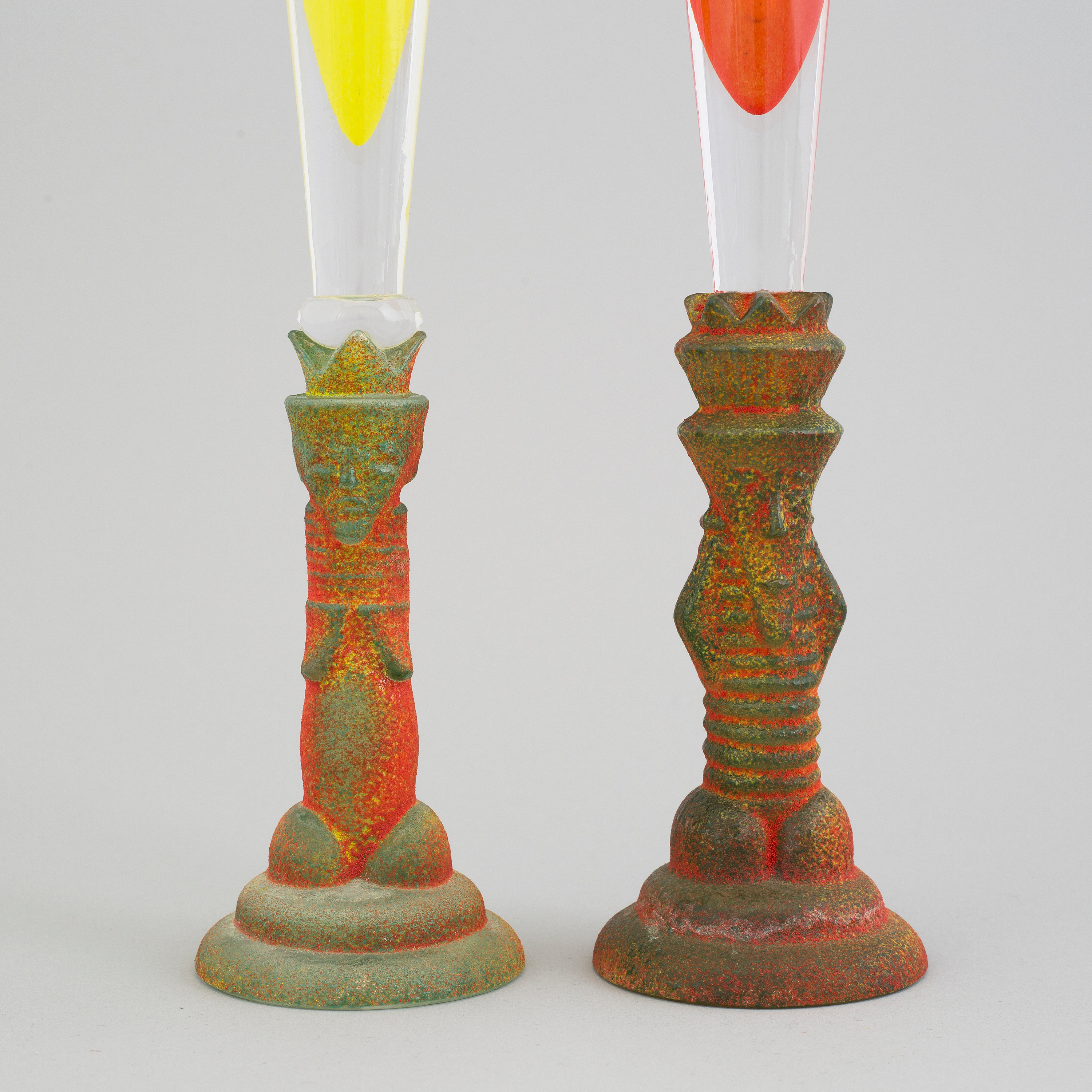 KJELL ENGMAN, glas, 2 st, Kosta, 1900-talets andra hälft, signerade ...