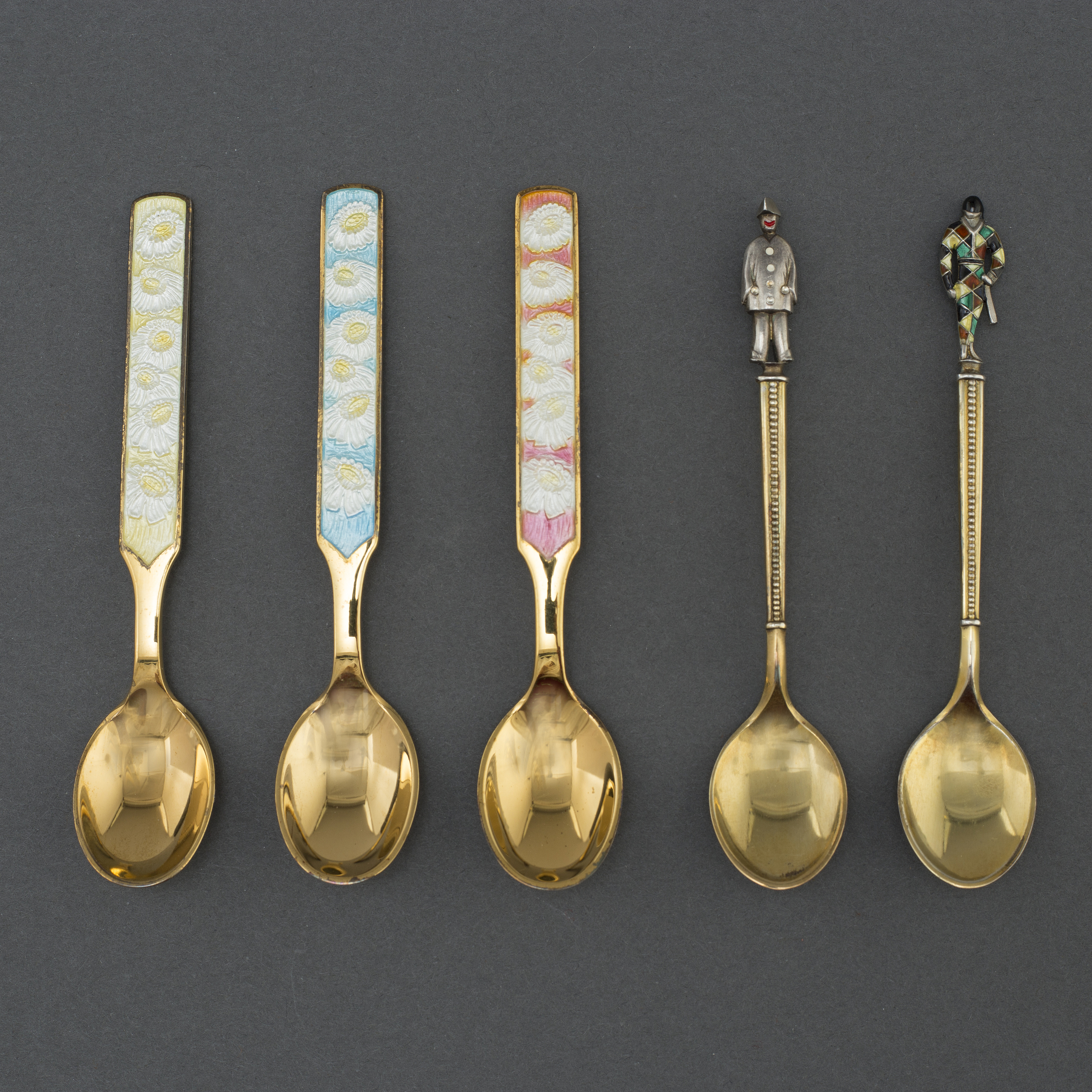 A set of five silver spoons by Anton Michelsen, Denmark. - Bukowskis