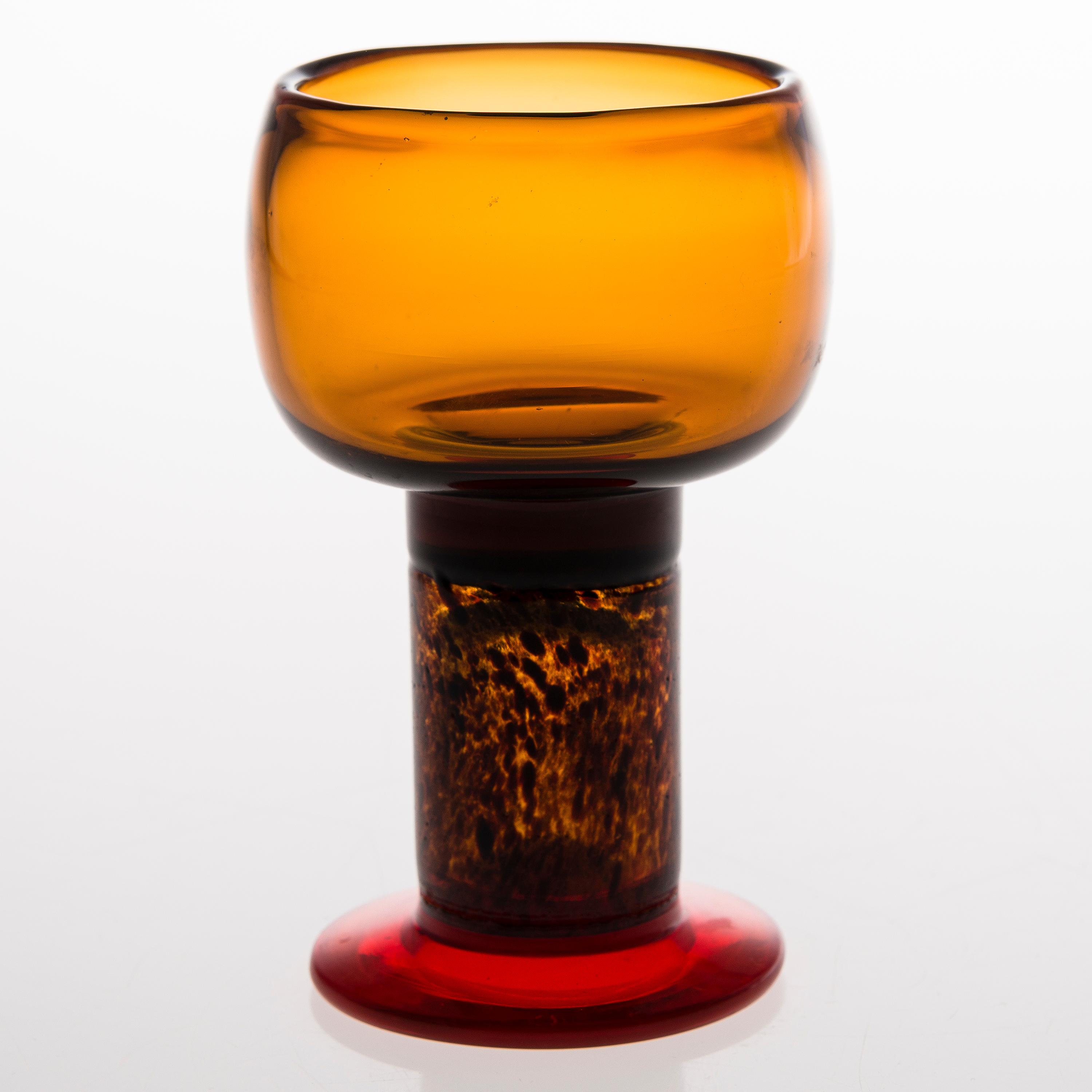 KAJ FRANCK, POKAALI, lasia, signeerattu Kaj Franck Nuutajärvi Notsjö ...