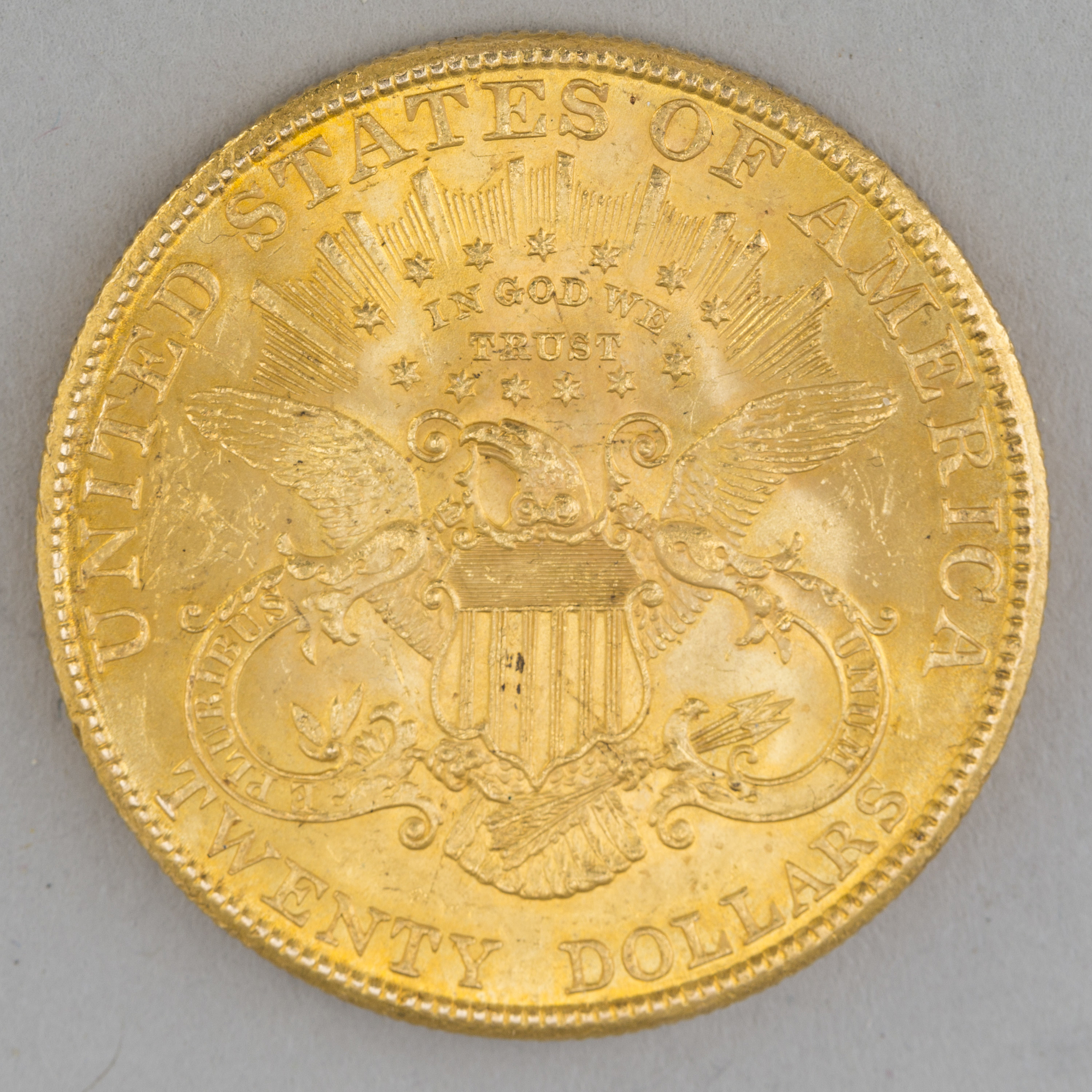 GULDMYNT, fine gold, 20 dollars, Liberty, USA. 1907. - Bukowskis