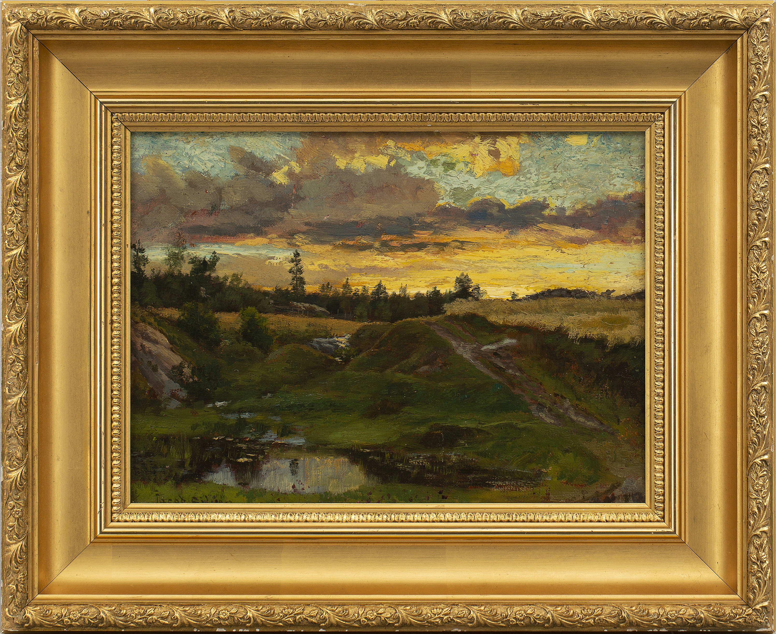 JACOB SILVÉN, oil on panel, signed. - Bukowskis