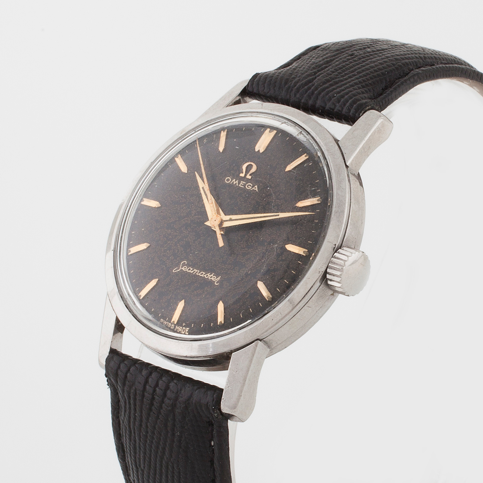 OMEGA, Seamaster, wristwatch, "fab.suisse" 34 mm. - Bukowskis