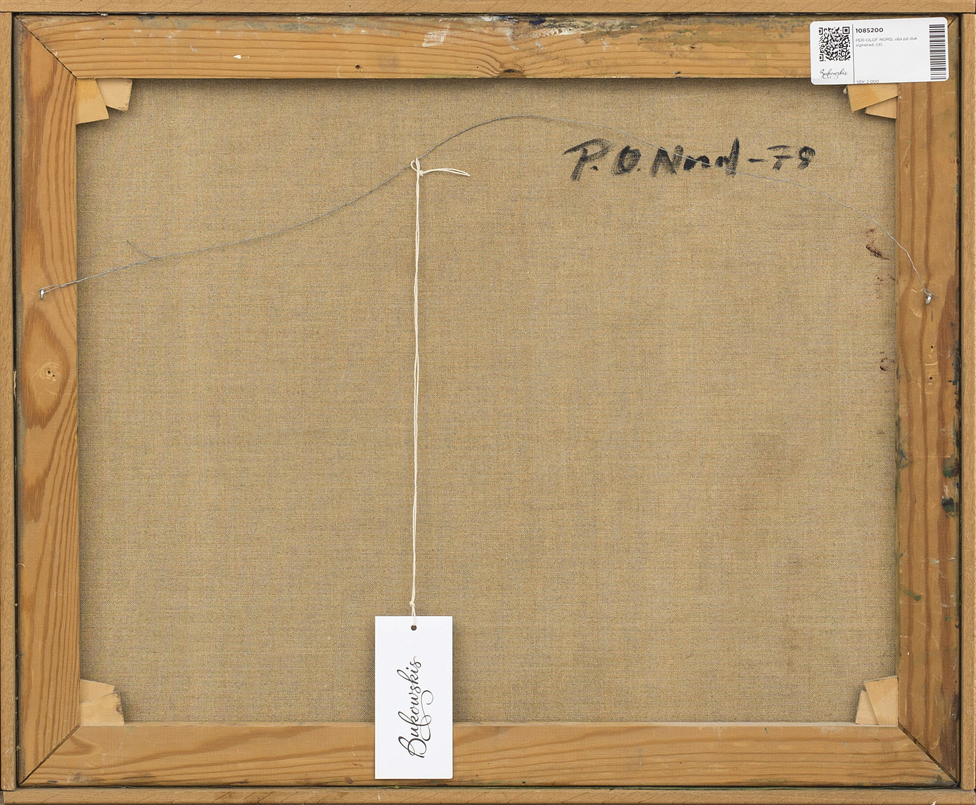 PER-OLOF NORD, oil on canvas signed. - Bukowskis