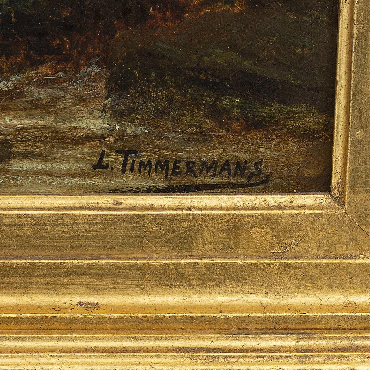LOUIS TIMMERMANS, oil on canvas, signed. - Bukowskis