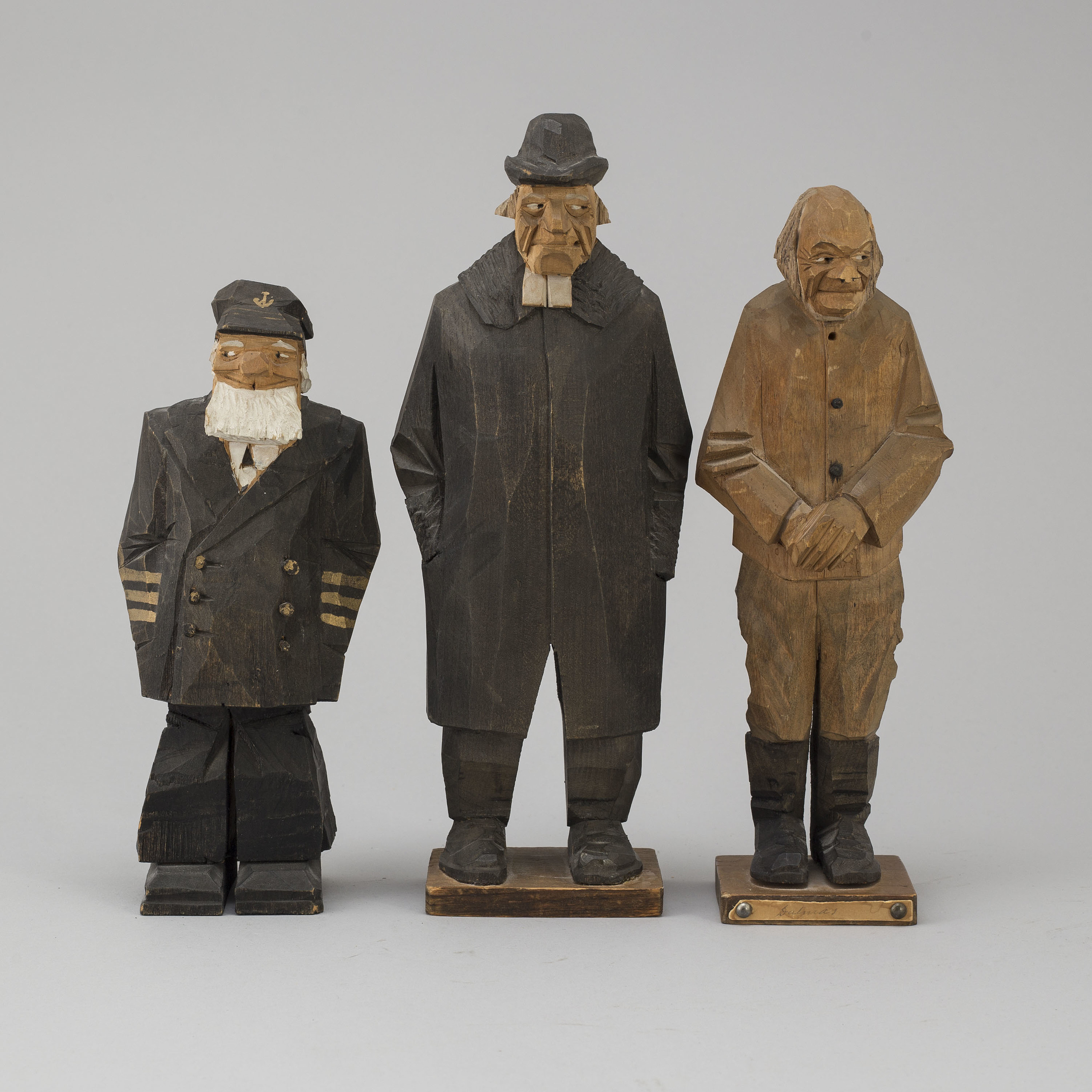 CARL JOHAN TRYGG, 2 sculptures, and 1 attributed to C.J Trygg, dated ...