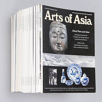 A set of 25, "Arts of Asia" magazines, printed in New York 2000-2015 ...