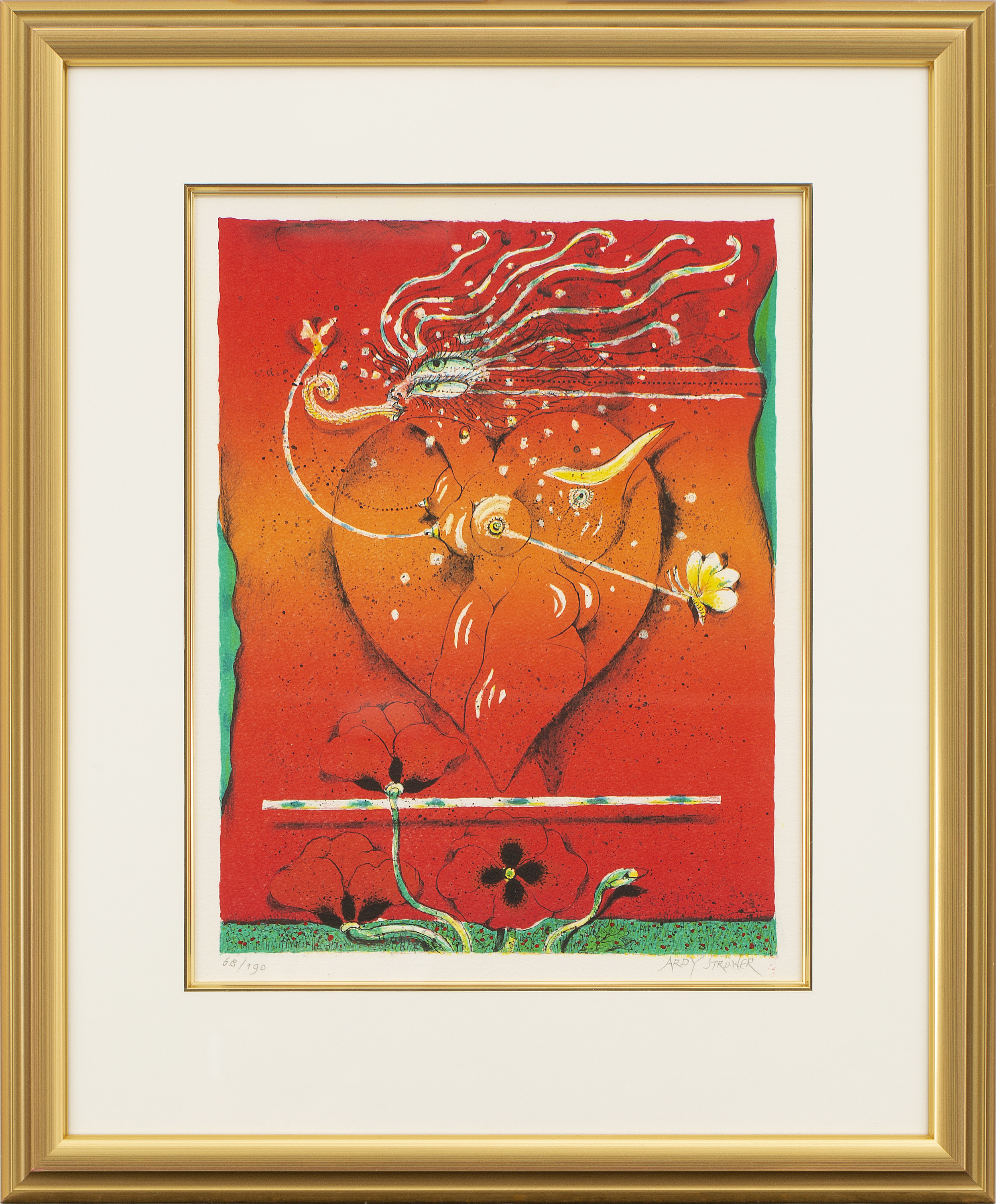 ARDY STRÜWER, a litograph in color, signed and numbered 68/190. - Bukowskis