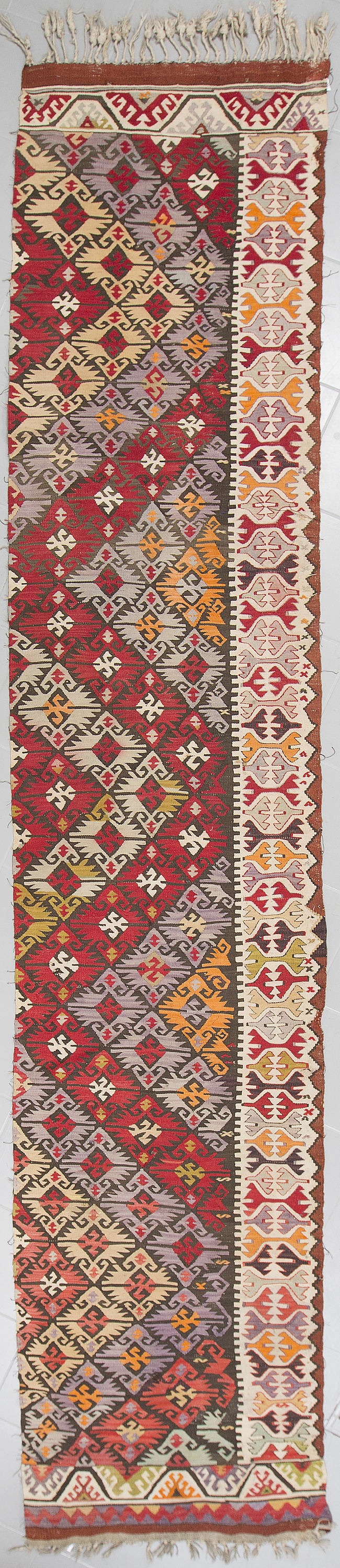A kelim runner from Turkey, semiantique, ca 410 x 85 cm. - Bukowskis