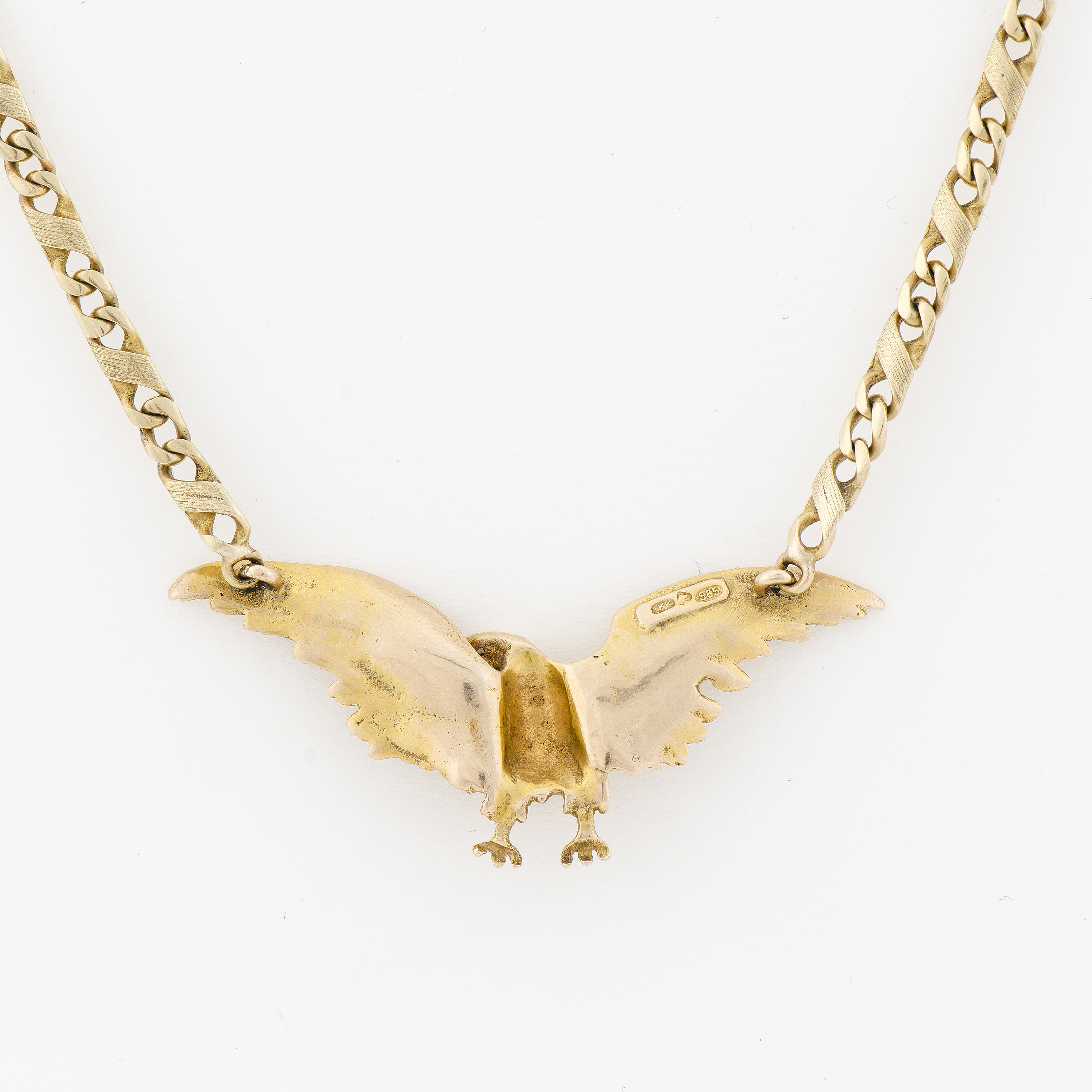 A NECKLACE, 14K gold, small brilliant cut diamond. - Bukowskis